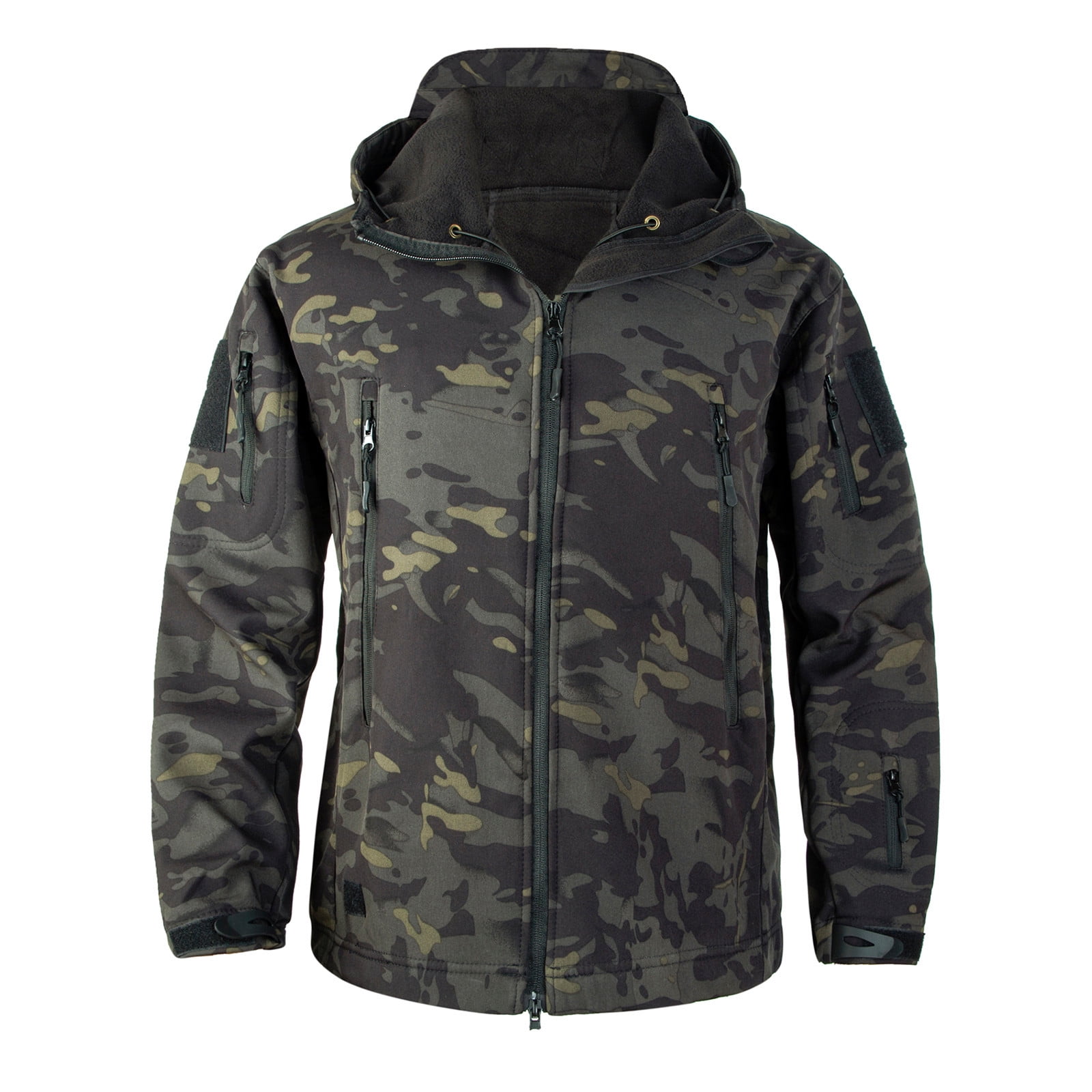 Hvyesh Winter Jacket Coats for Men Thick Snow Coat Softshell Outdoor ...