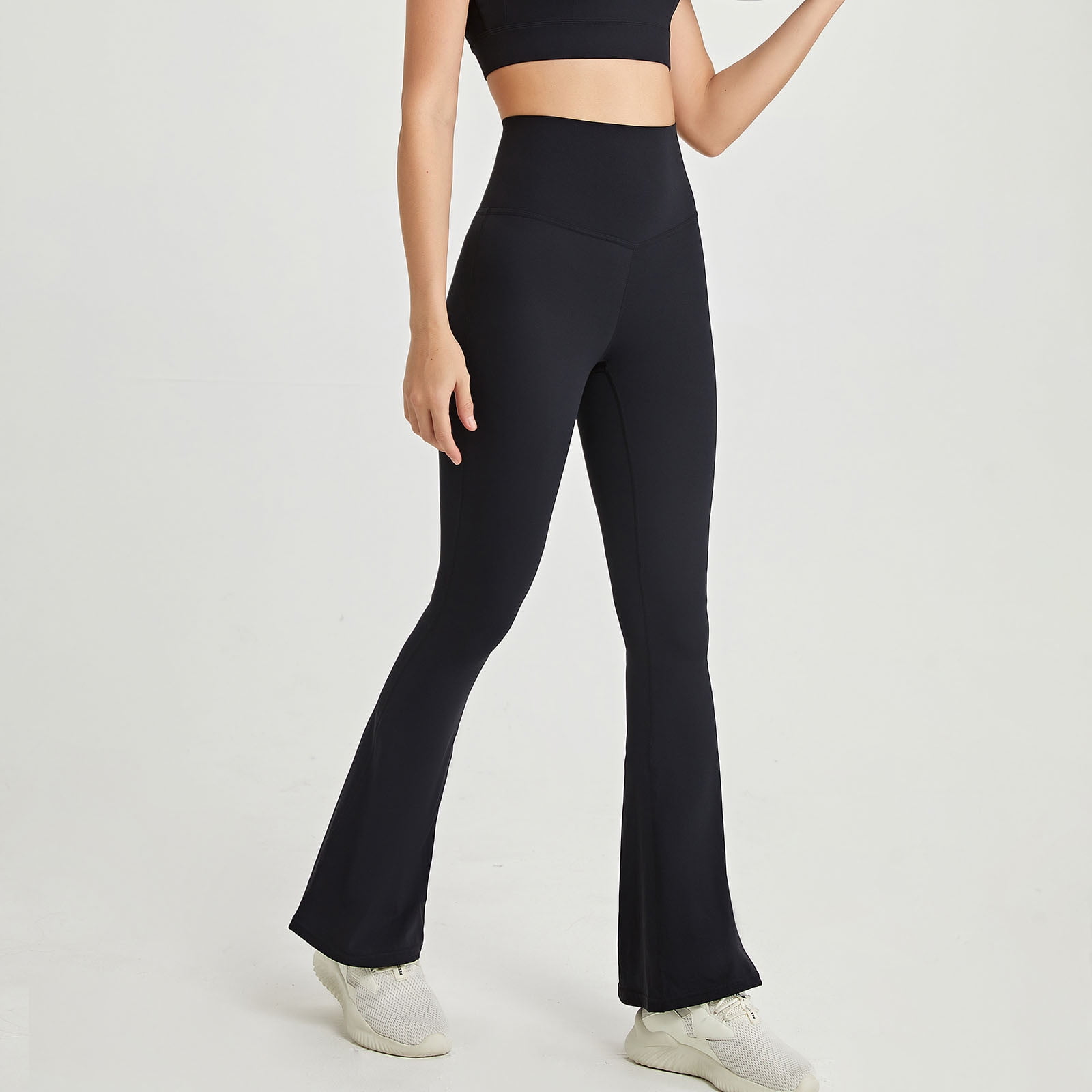 Hvyesh Women Flare Leggings Scrunch Butt Lifting Bootcut High Waist ...