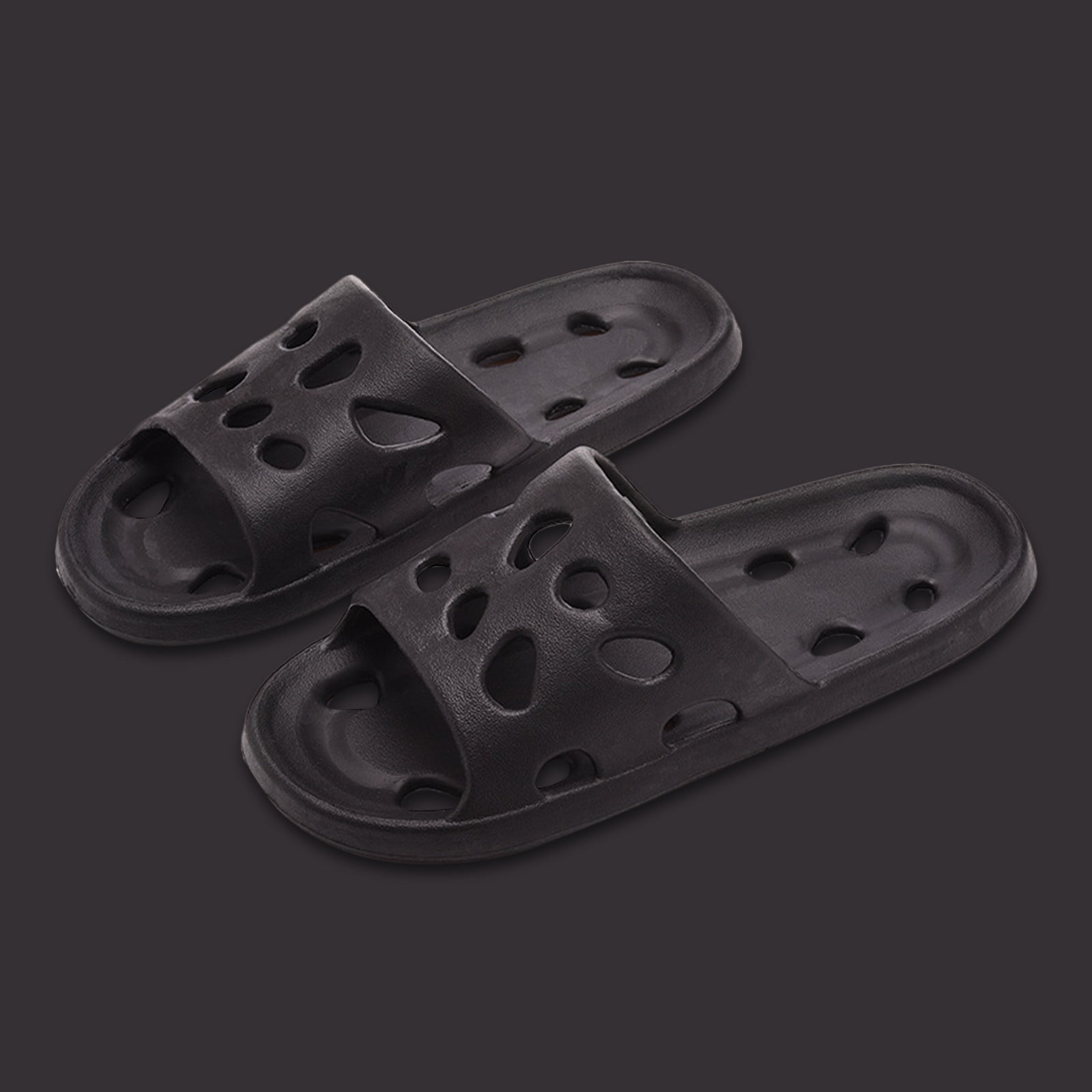 Hvyesh Women Men Shower Shoes with Hole Quick Dry Non-Slip Bathroom ...
