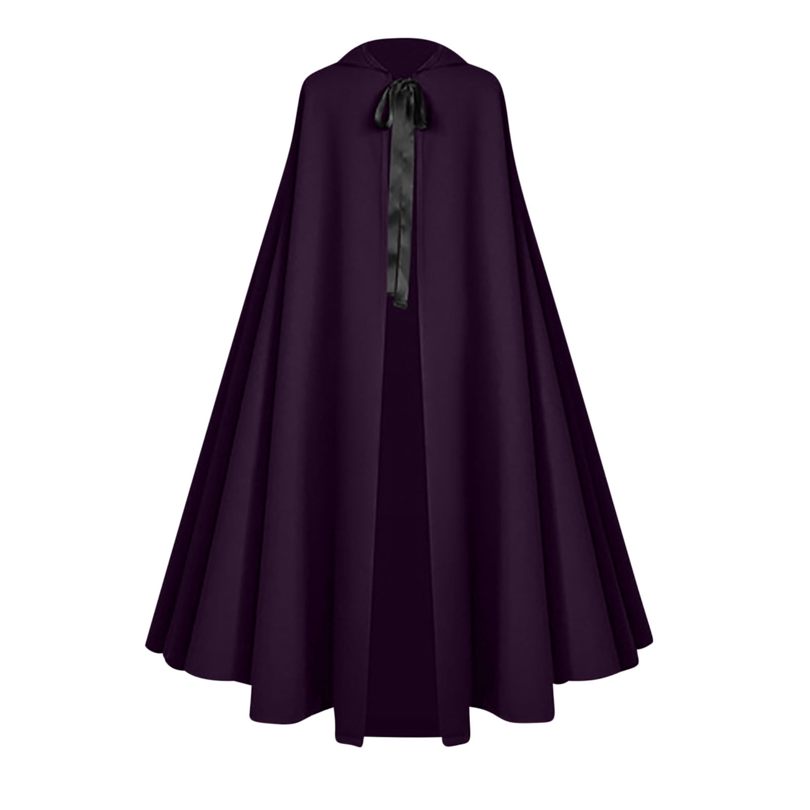 Hvyesh Women's Hooded Cloak Coat Medieval Renaissance Costume Cloak ...