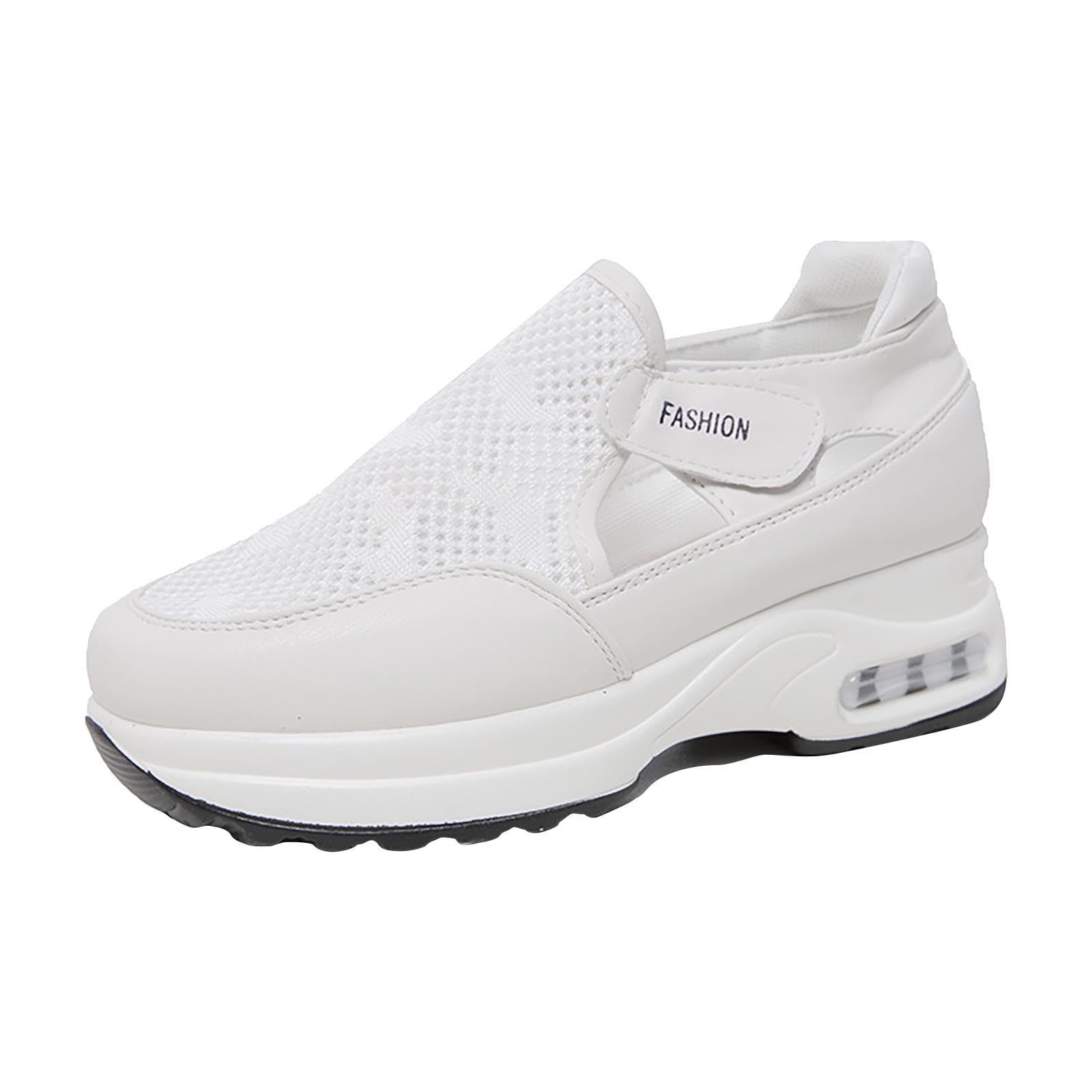 Hvyesh Women's Woven Orthopedic Breathable Soft Shoes Go Walking Slip ...