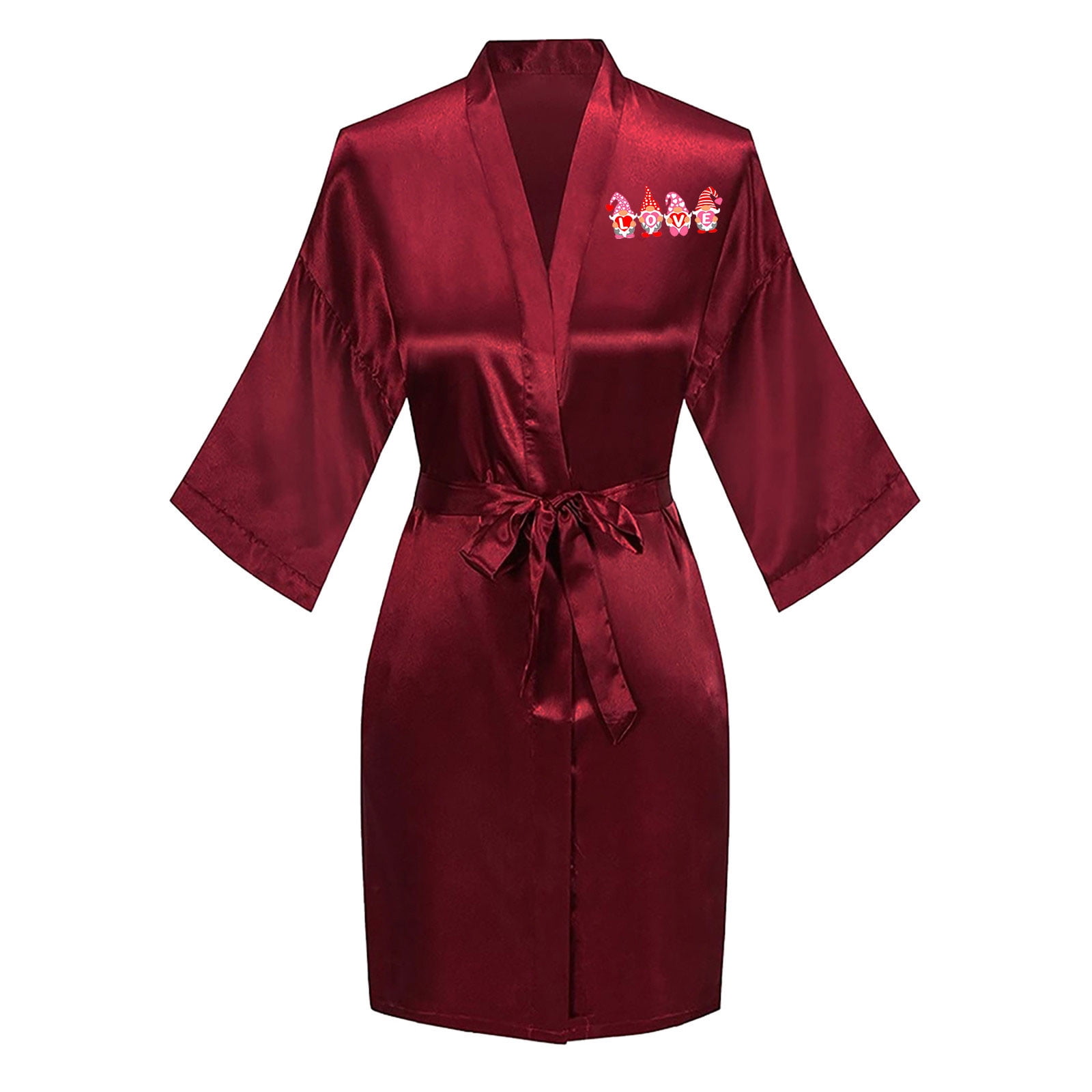 Hvyesh Womens Lightweight Long Bathrobe Soft Kimono Spa Bathrobe ...