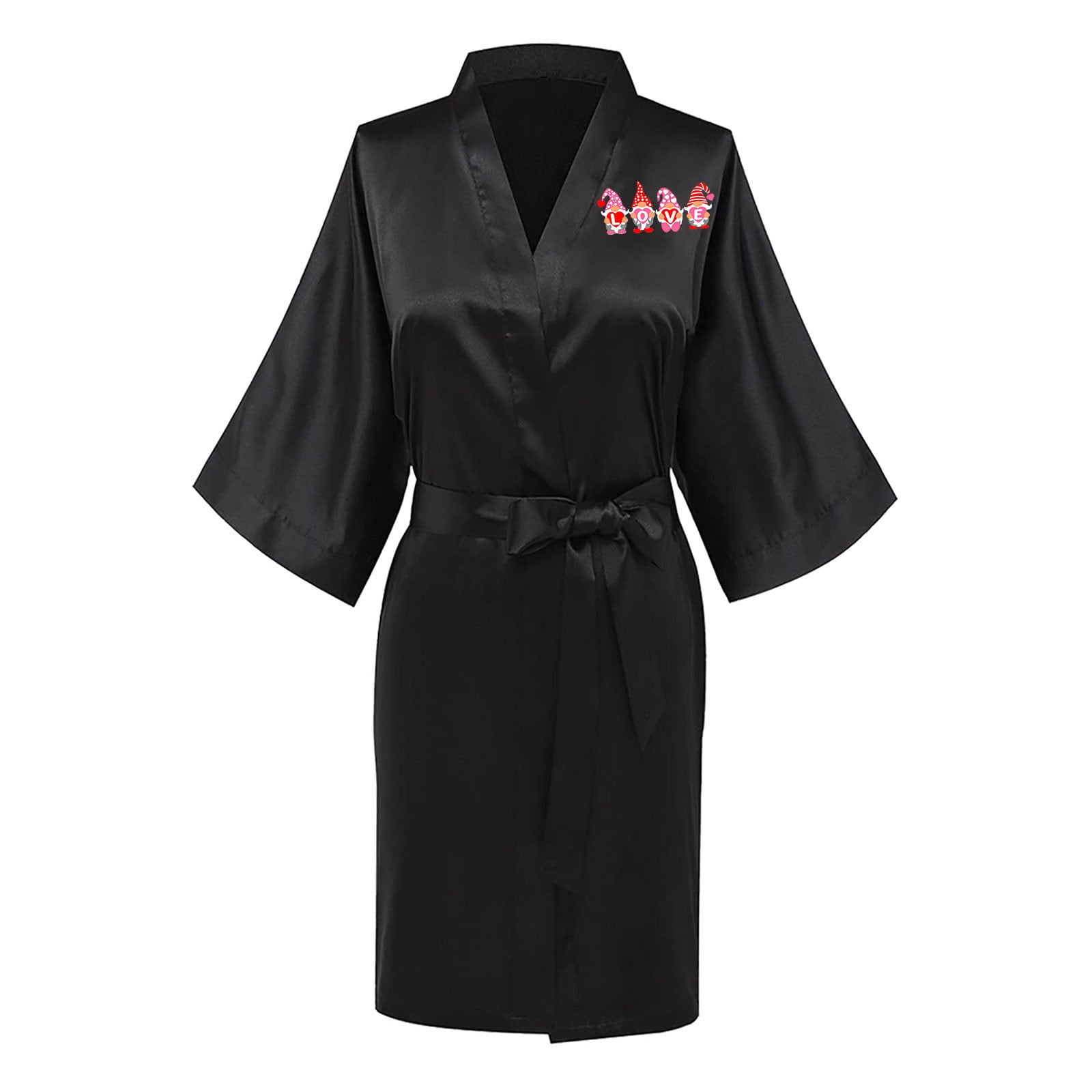 Hvyesh Womens Lightweight Long Bathrobe Soft Kimono Spa Bathrobe ...