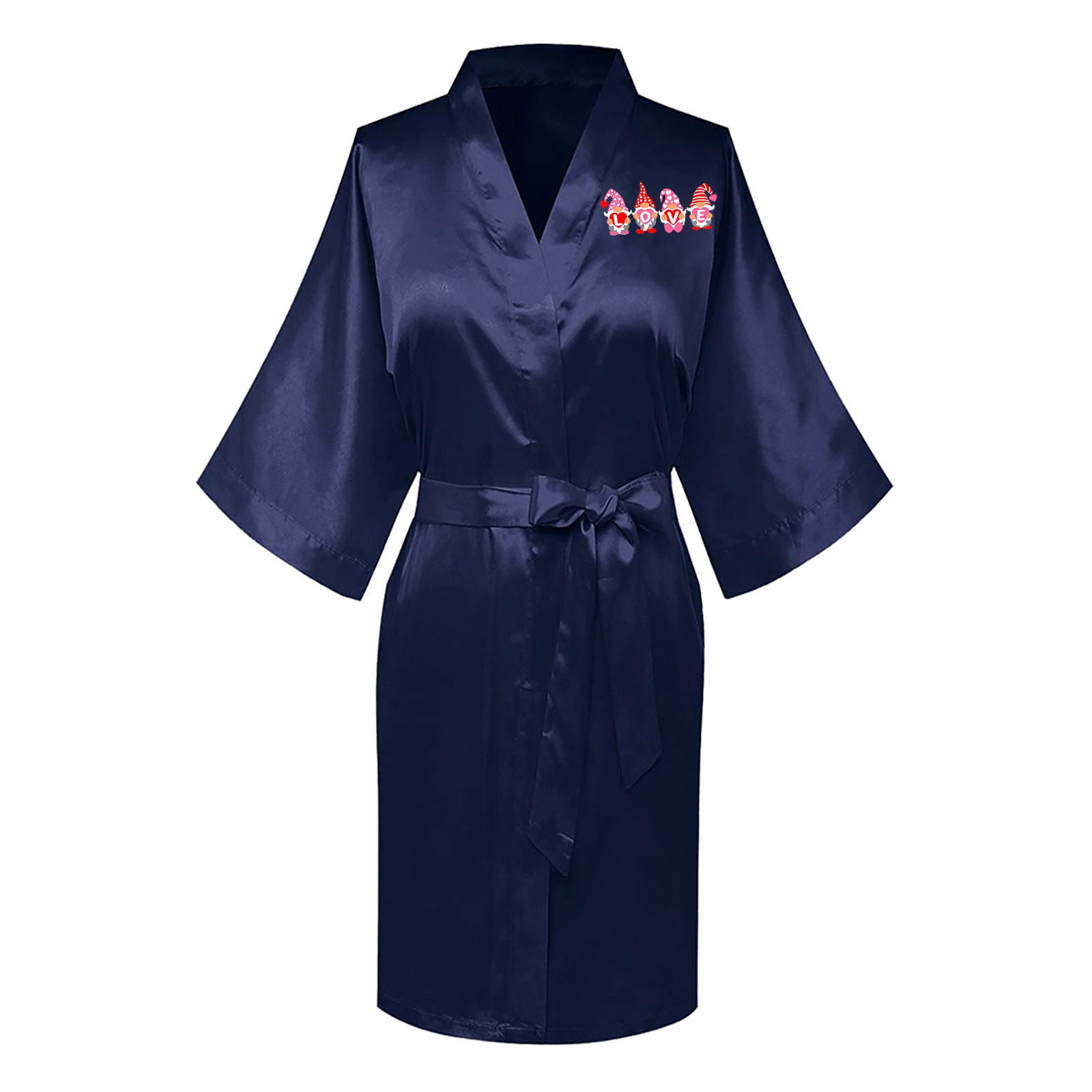 Hvyesh Womens Lightweight Long Bathrobe Soft Kimono Spa Bathrobe ...