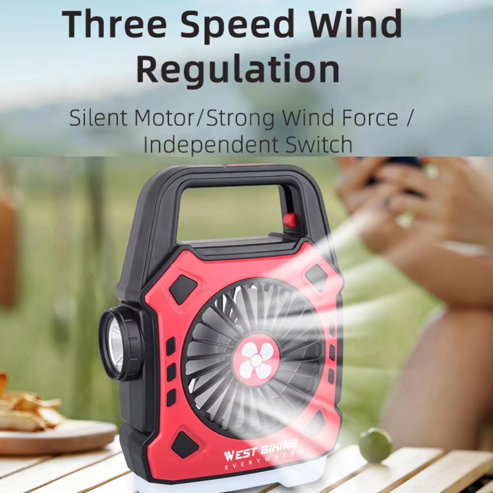 Hwc 0617 Reliable Camping Fan With Light Multifunctional Outdoor ...