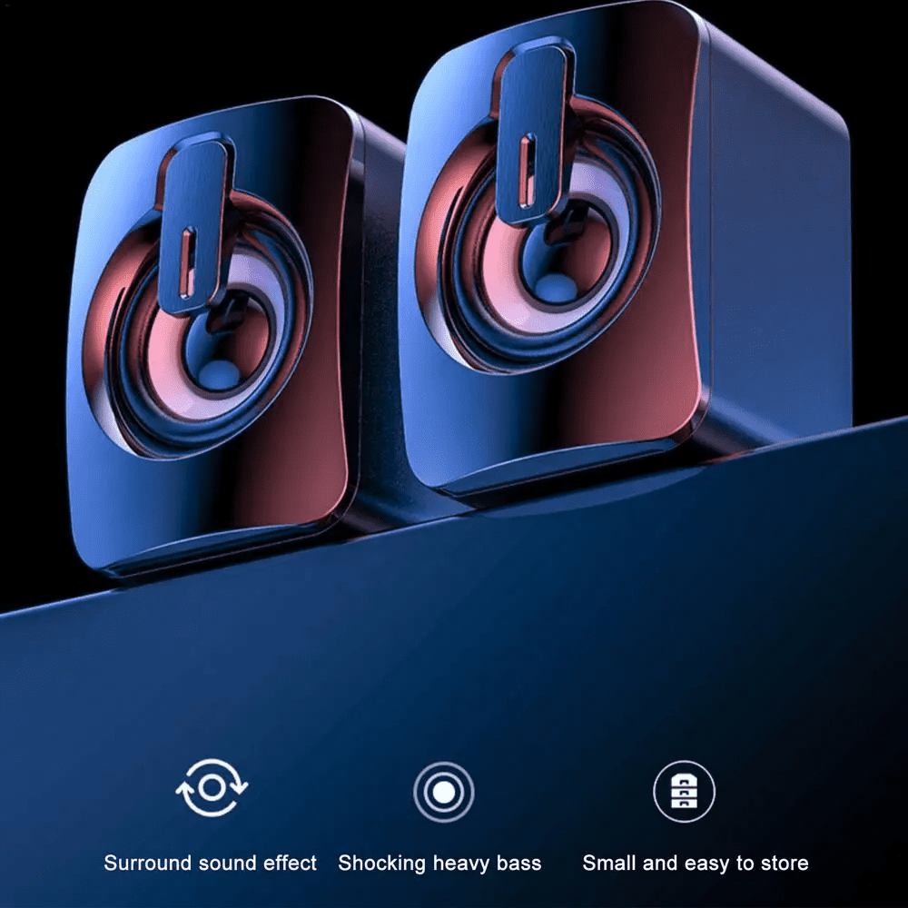 Hwc Gn 0617 Computer Speakers Wired 1 Pair Desktop Wired Speaker Mini ...