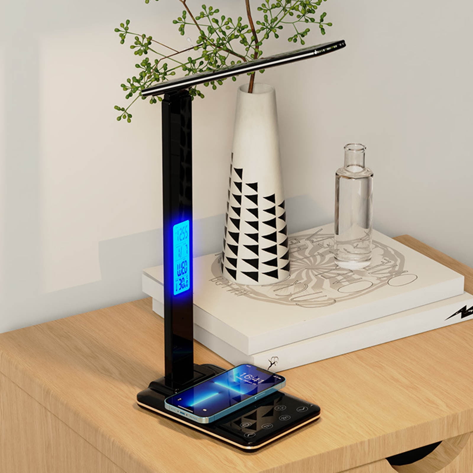 Hwkond Desk Lamp, LED Desk Lamp With Wireless Charger TouchControl ...