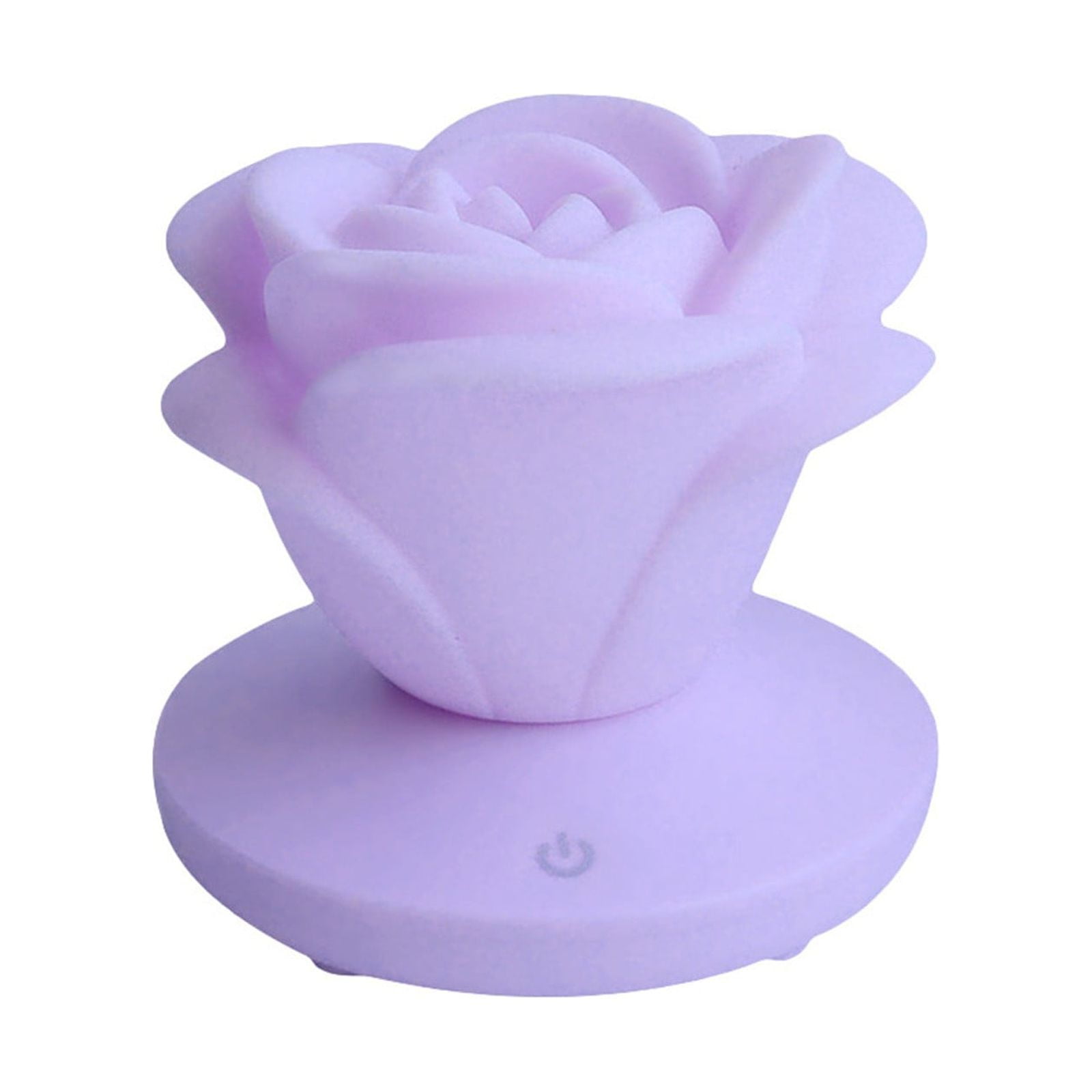 Hwkond Desk Lamp, Romantic LED Rose Shape Dimmable Touching Light Lamp ...