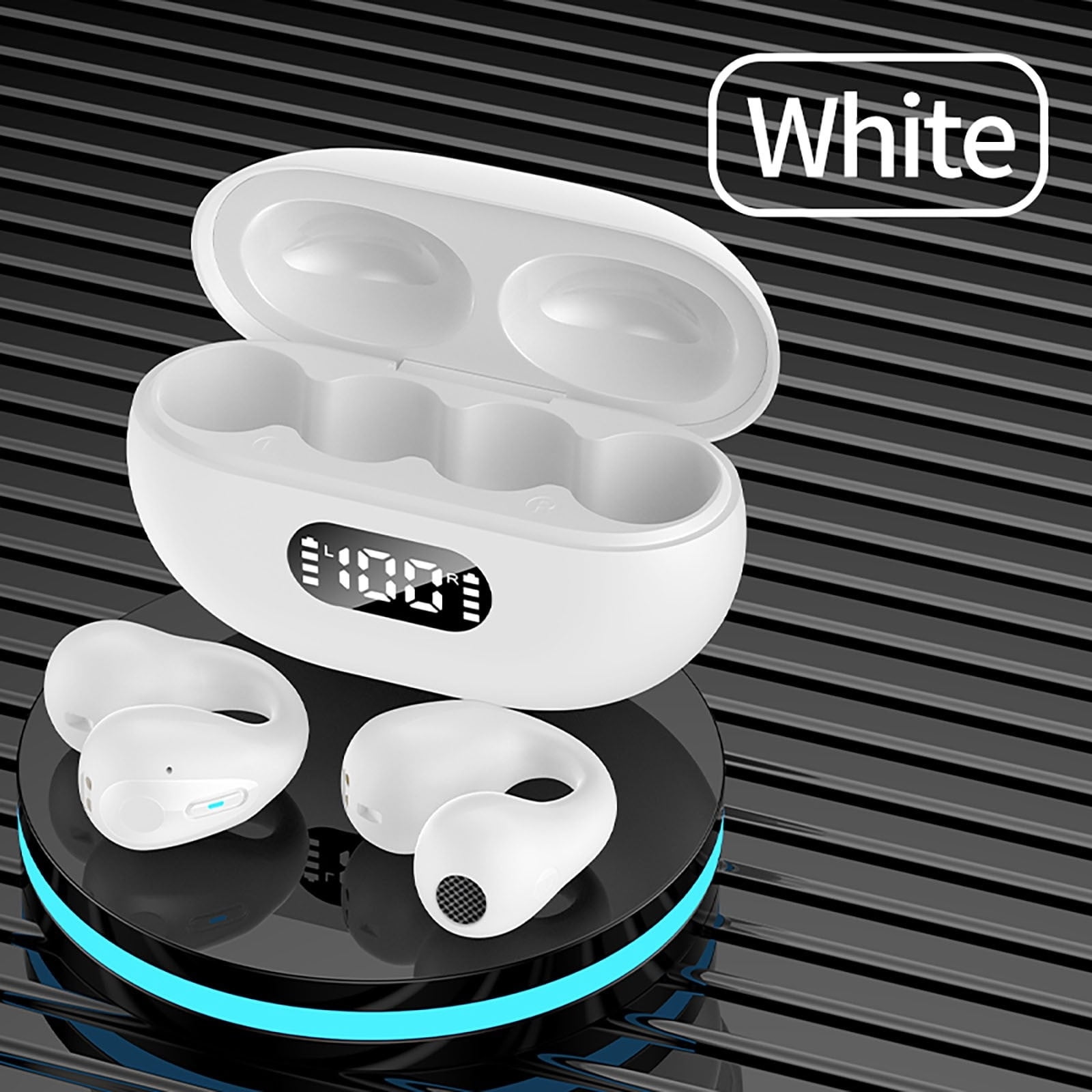 Hwkond Ear Buds Or Earbuds Wireless Ear Clip Bone-Conduction Headphones ...