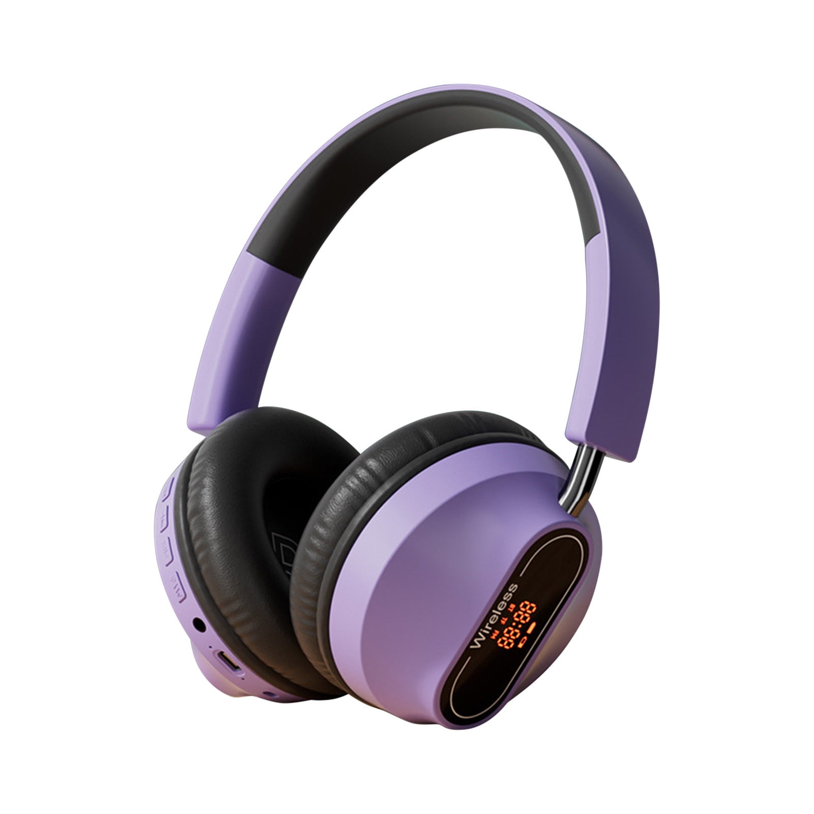 Hwkond Gaming Headset Headworn Bluetooth Earphones With Display Screen ...