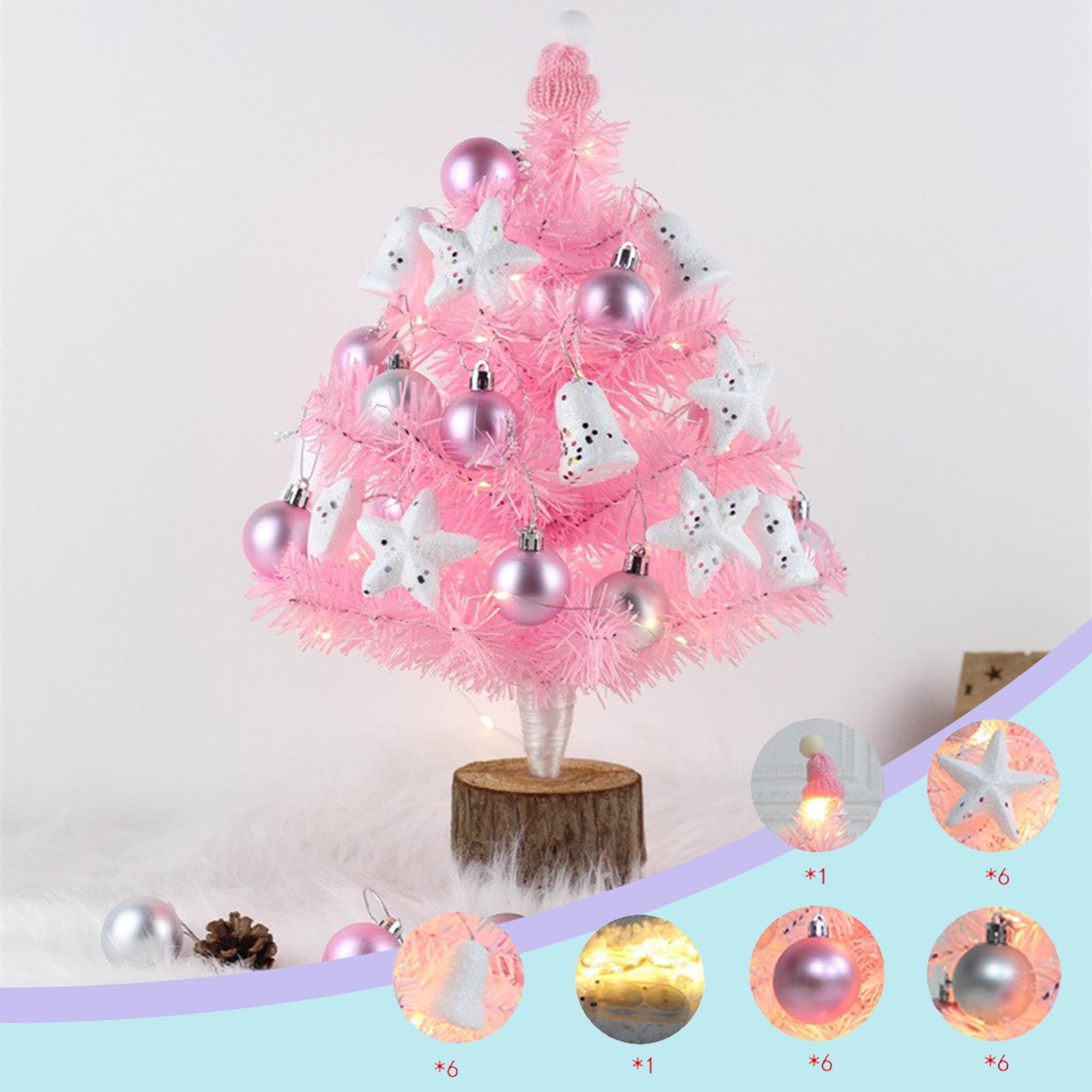 Hwkond Pre-Lit Artificial Christmas Tree Christmas Tree For Girls 18 ...