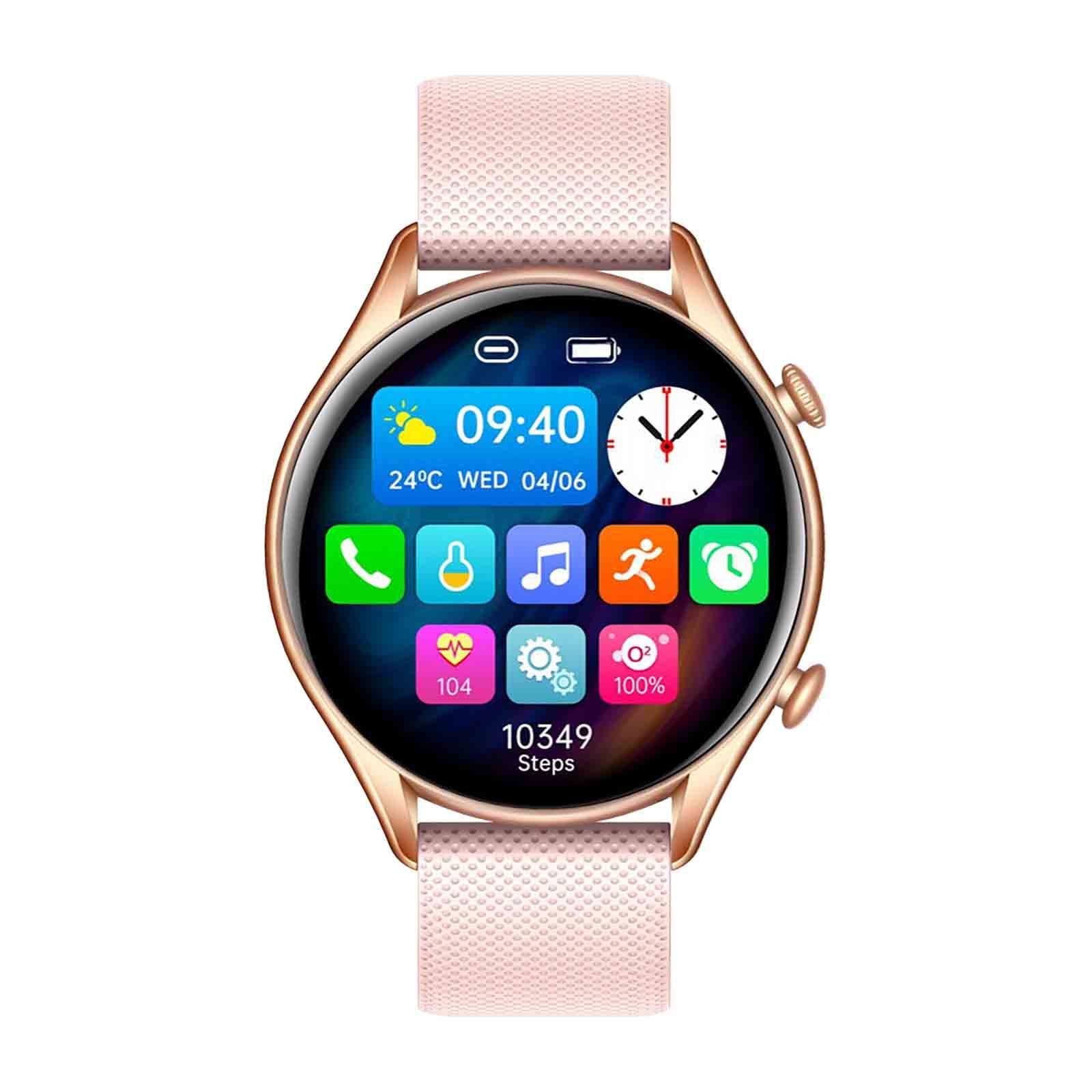 Hwkond Smart Watch for Android, KT60 Smartwatch 1.39 Round Screen ...