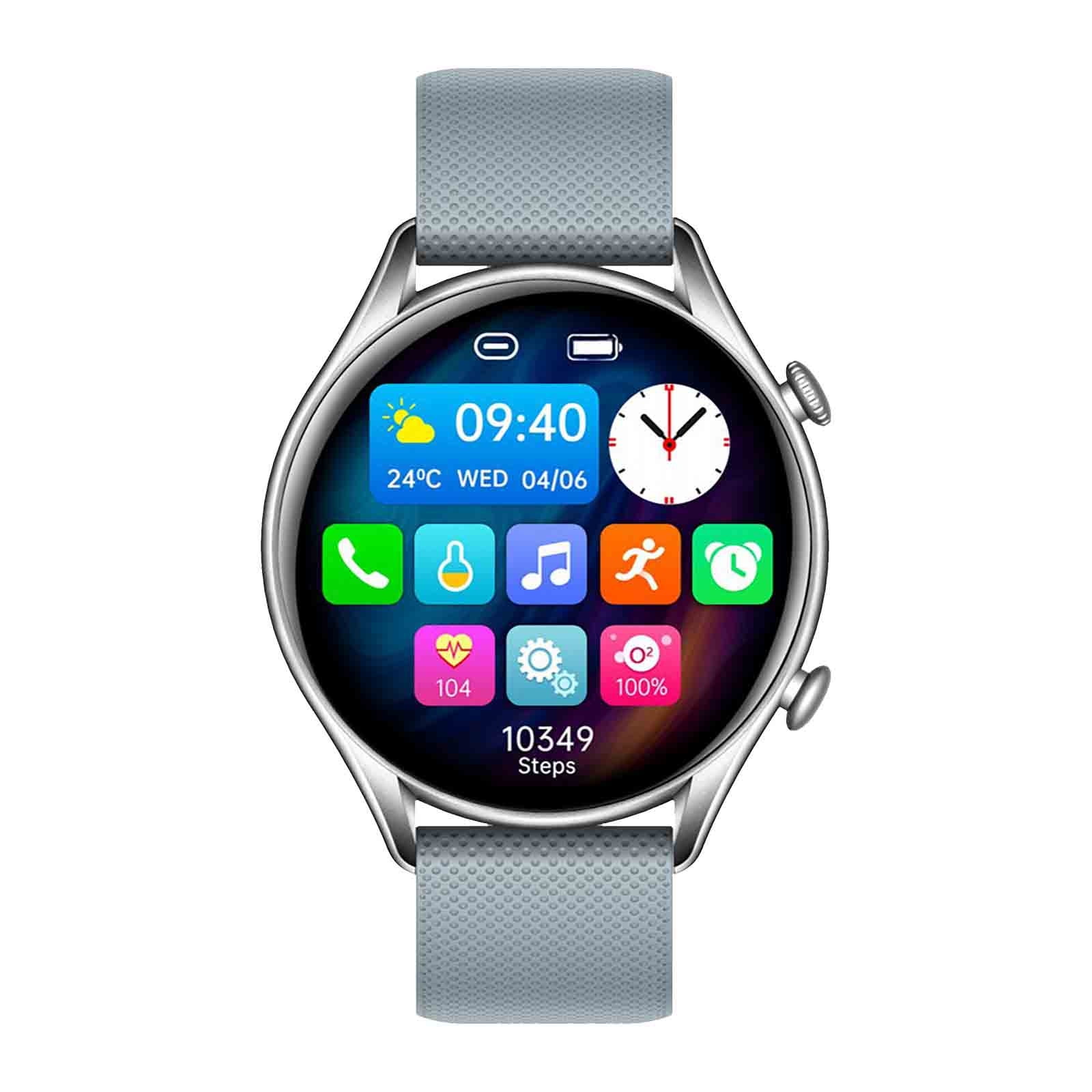 Hwkond Smart Watch for Android, KT60 Smartwatch 1.39 Round Screen ...