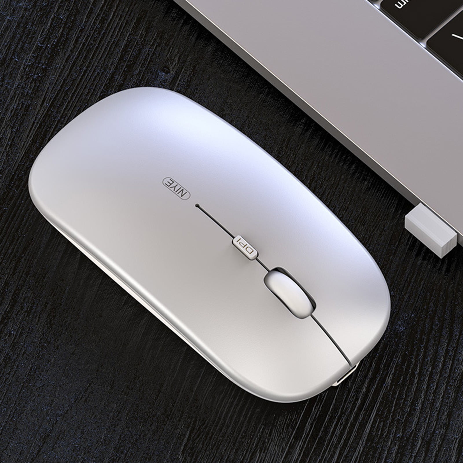 Hwkond Wireless Mouse Wireless Gaming Mouse Transparent Rechargeable 2 ...