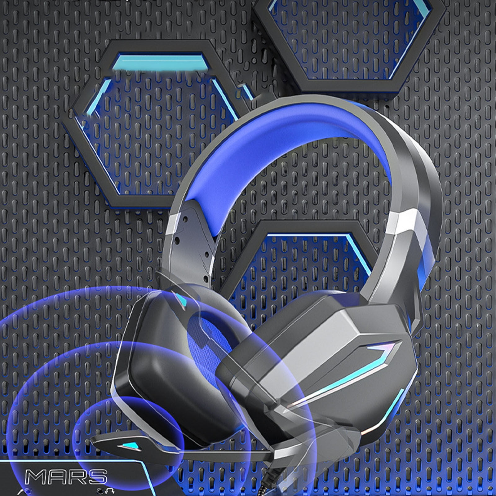 Hwkond pc Headset with Mic Lightweight Wireless Headset Large Diaphragm ...