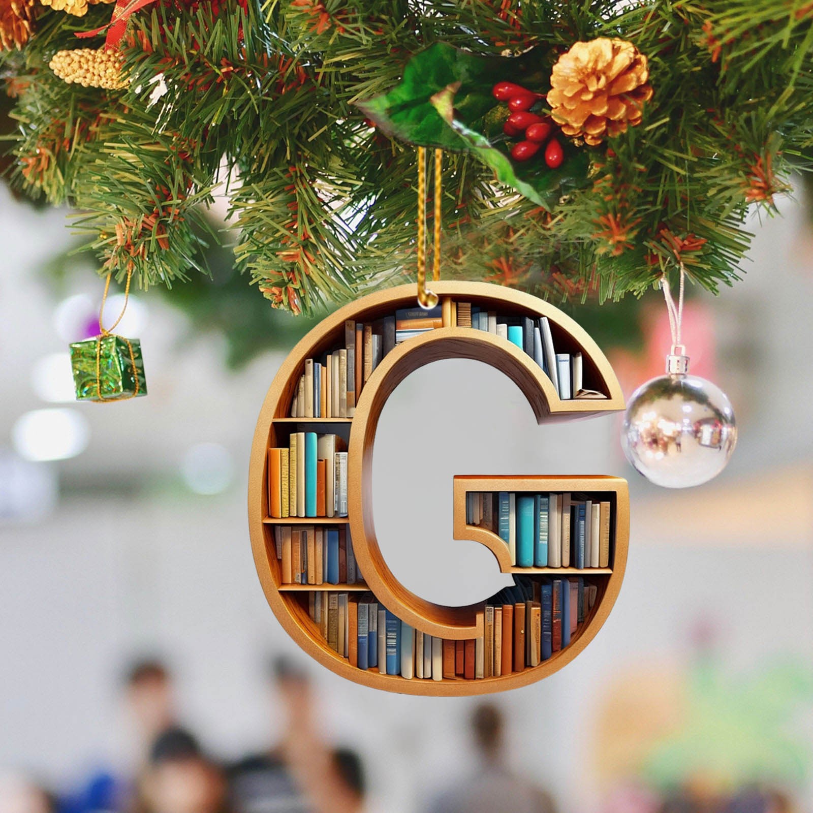 Hwmodou Christmas Letter Decorations 2D Acrylic Christmas Cute Double ...