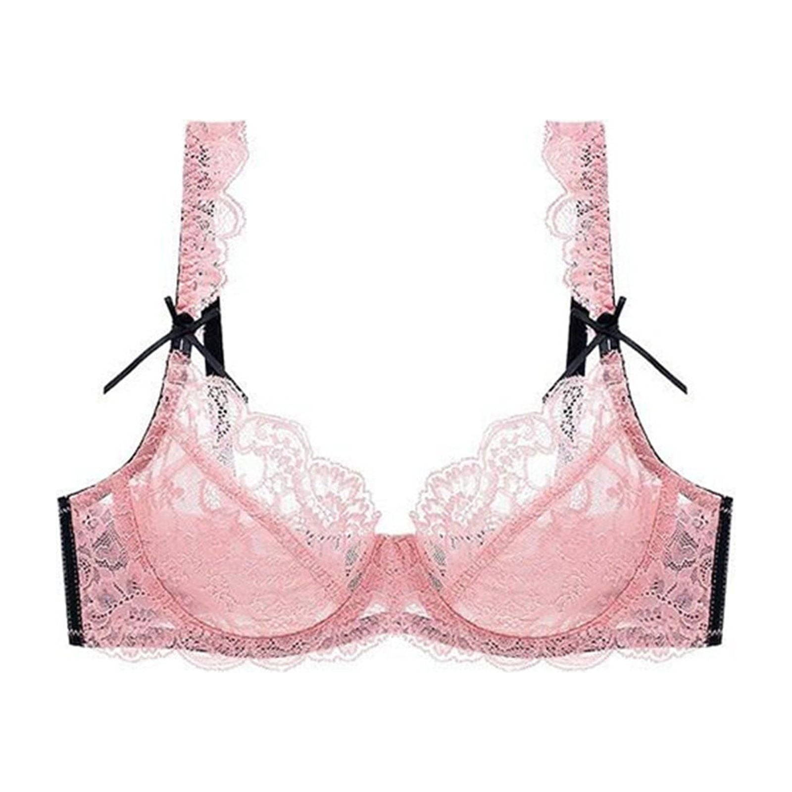 Hwmodou Female Bras Elegant Women'S Summer Ultra Thin Lace Bra Sexy Bow ...