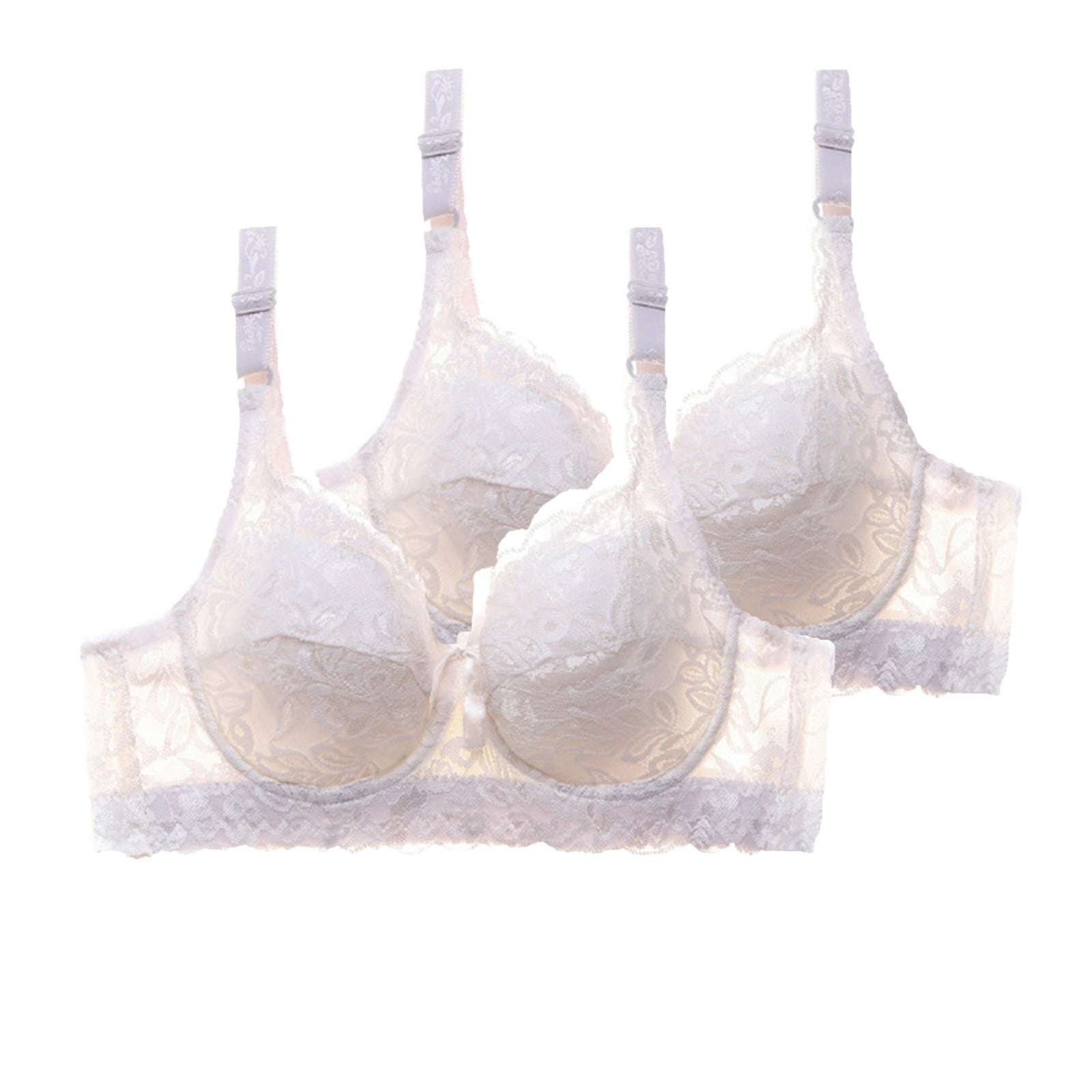 Hwmodou Female Push Up Bra 2PCS Fashionable Women Lace Gathered Bras ...