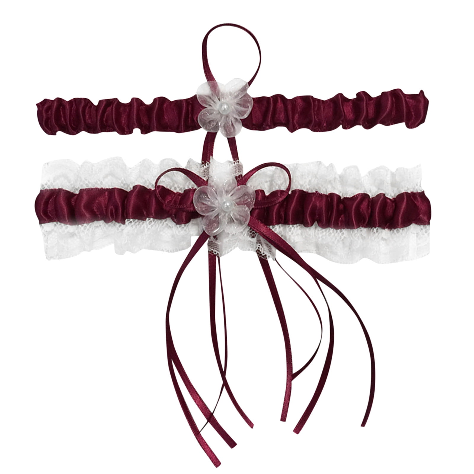 Hwmodou Ladies Heardband Party Ring Lace Garter Leg Throw Weddings ...