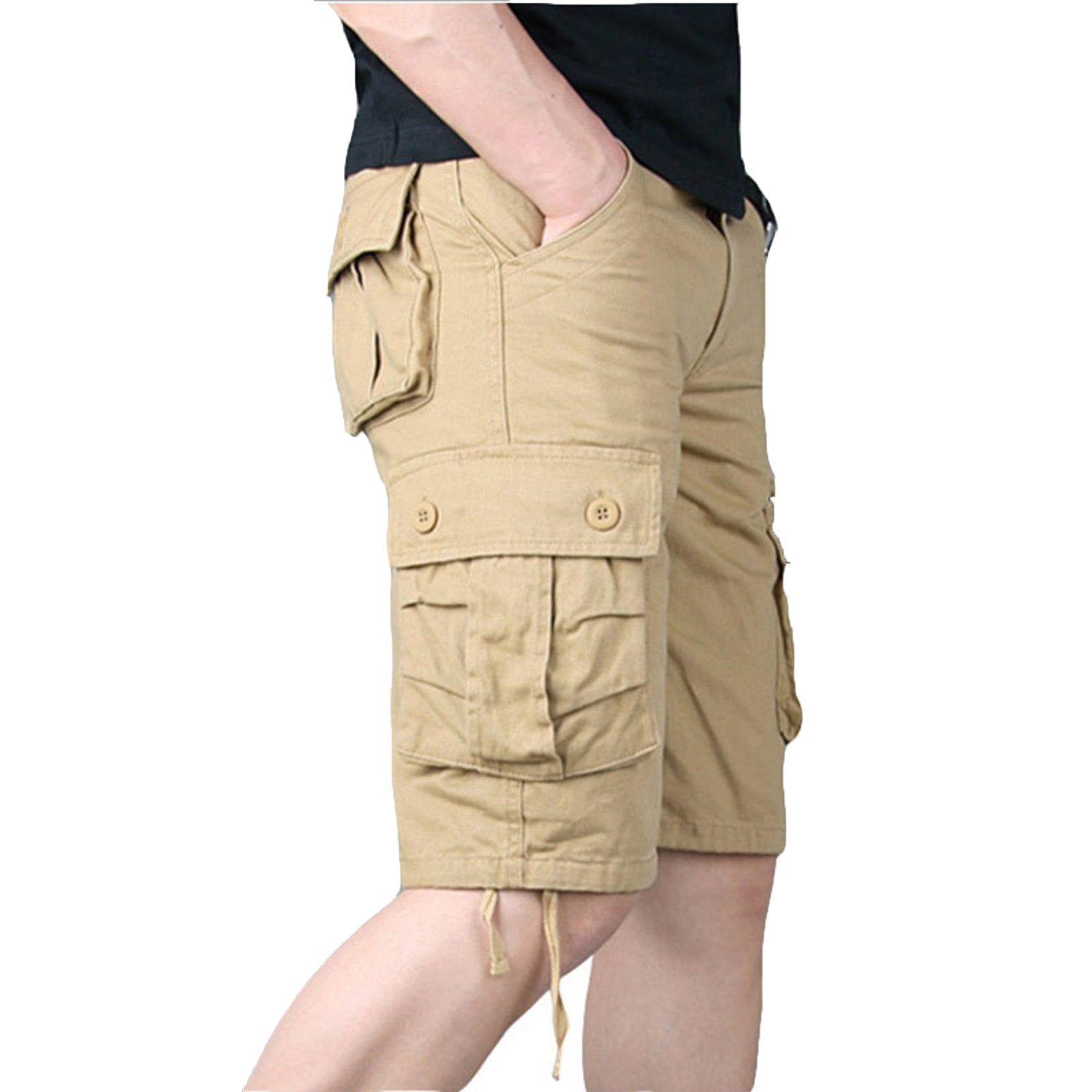 Hwmodou Male Pants Mens Casual Shorts Mens Trendy New Mens Cotton ...