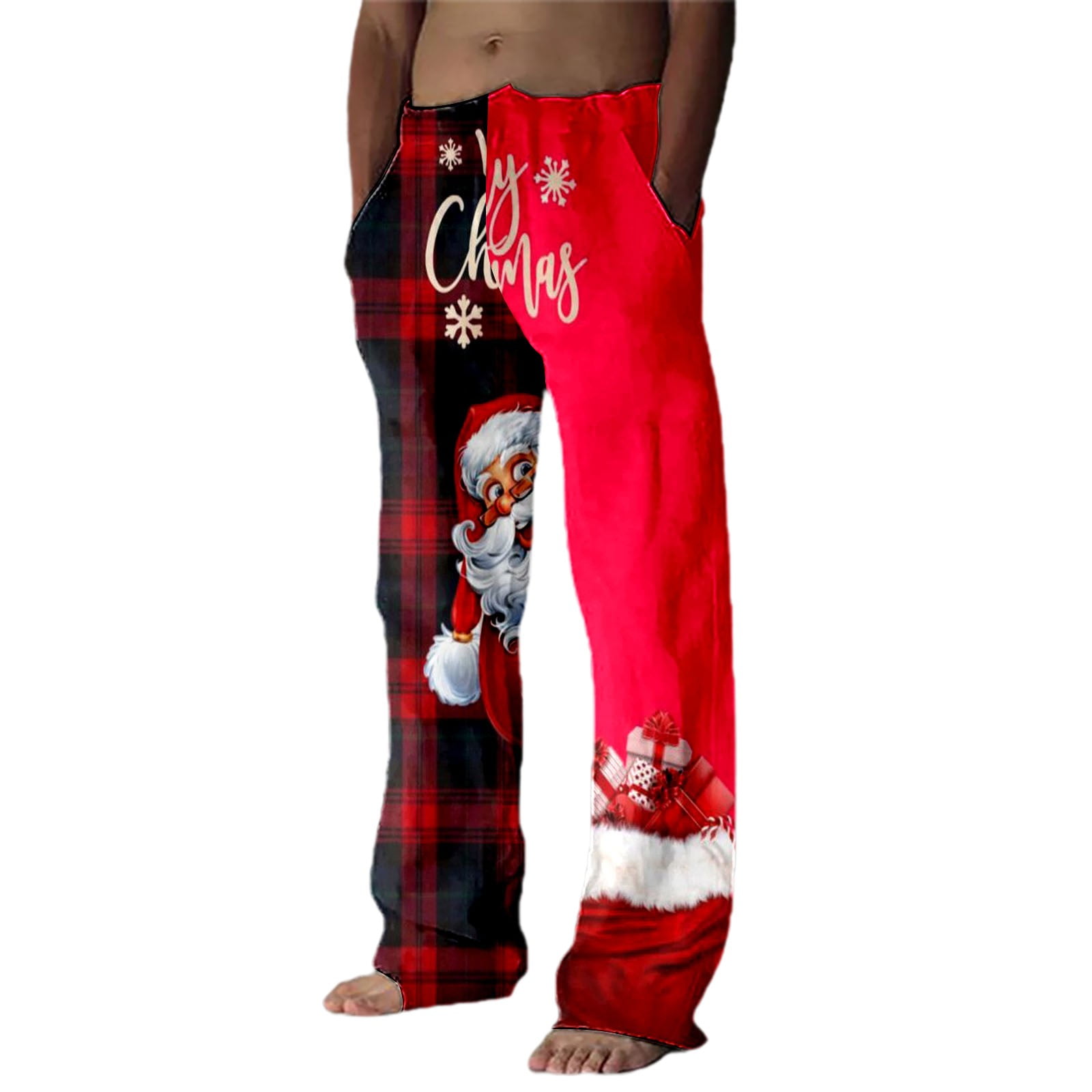 Hwmodou Mens Xmas Pants Christmas Casual Festive Special Tie Dye ...