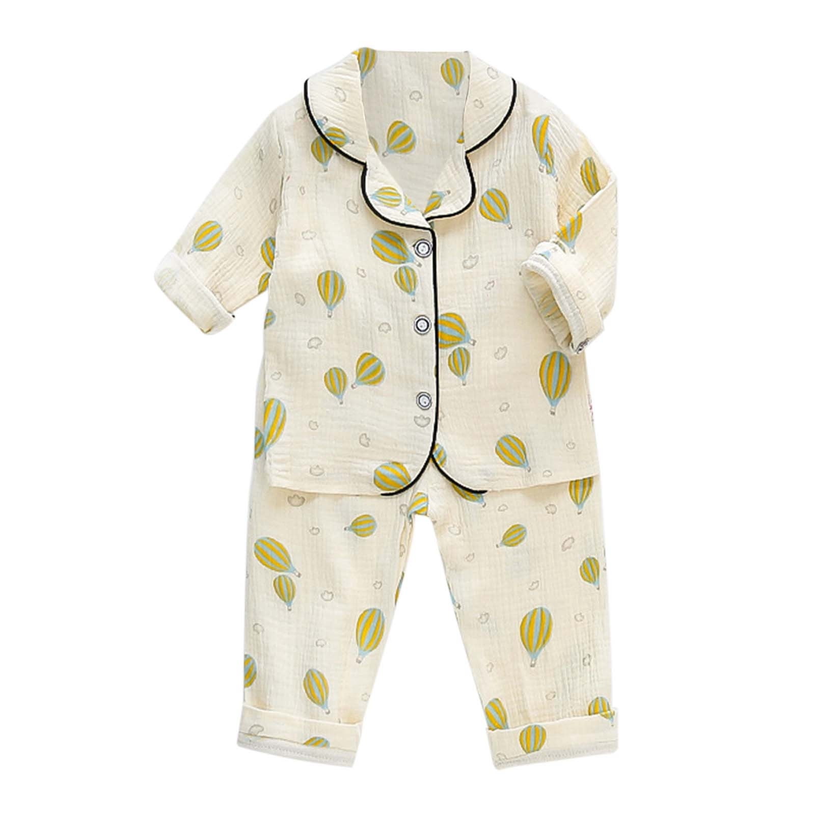 Hwmodou Toddler Baby Girls 2 Piece Soft Pajamas Kids Boy Girl Dinosaur ...