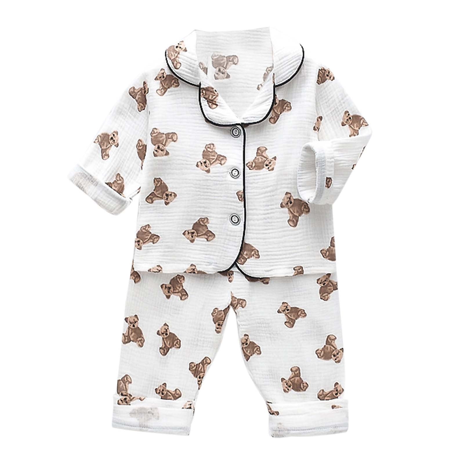 Hwmodou Toddler Baby Girls Crepe 2-piece Outfits Sets Kids Boy Girl ...