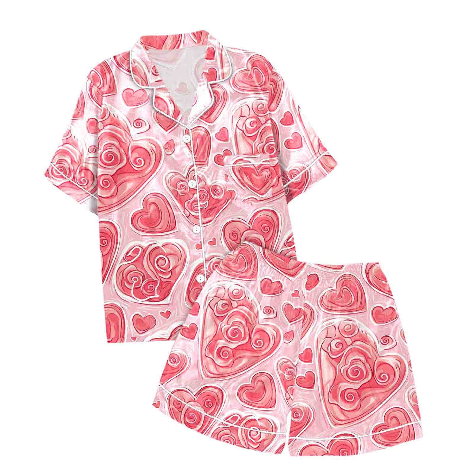 Hwmodou Toddler Girls 2 Piece Stretchy Pajamas Pajama With Short Sleeve ...
