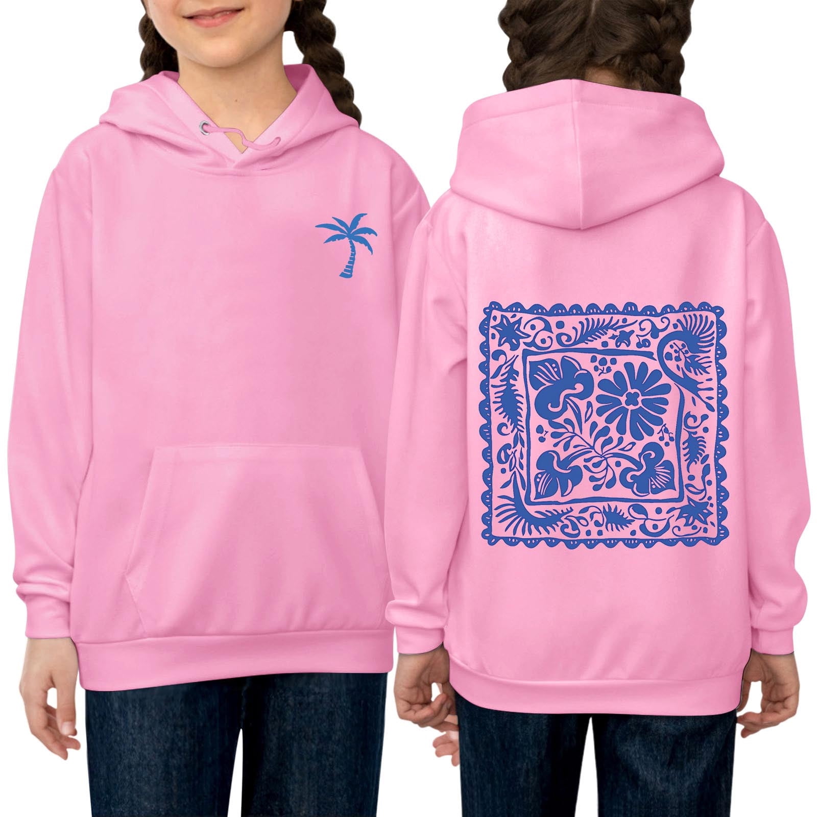 Hwmodou Toddler Girls Graphic Hoodies Cute Long Sleeve Print Soft Hoody ...