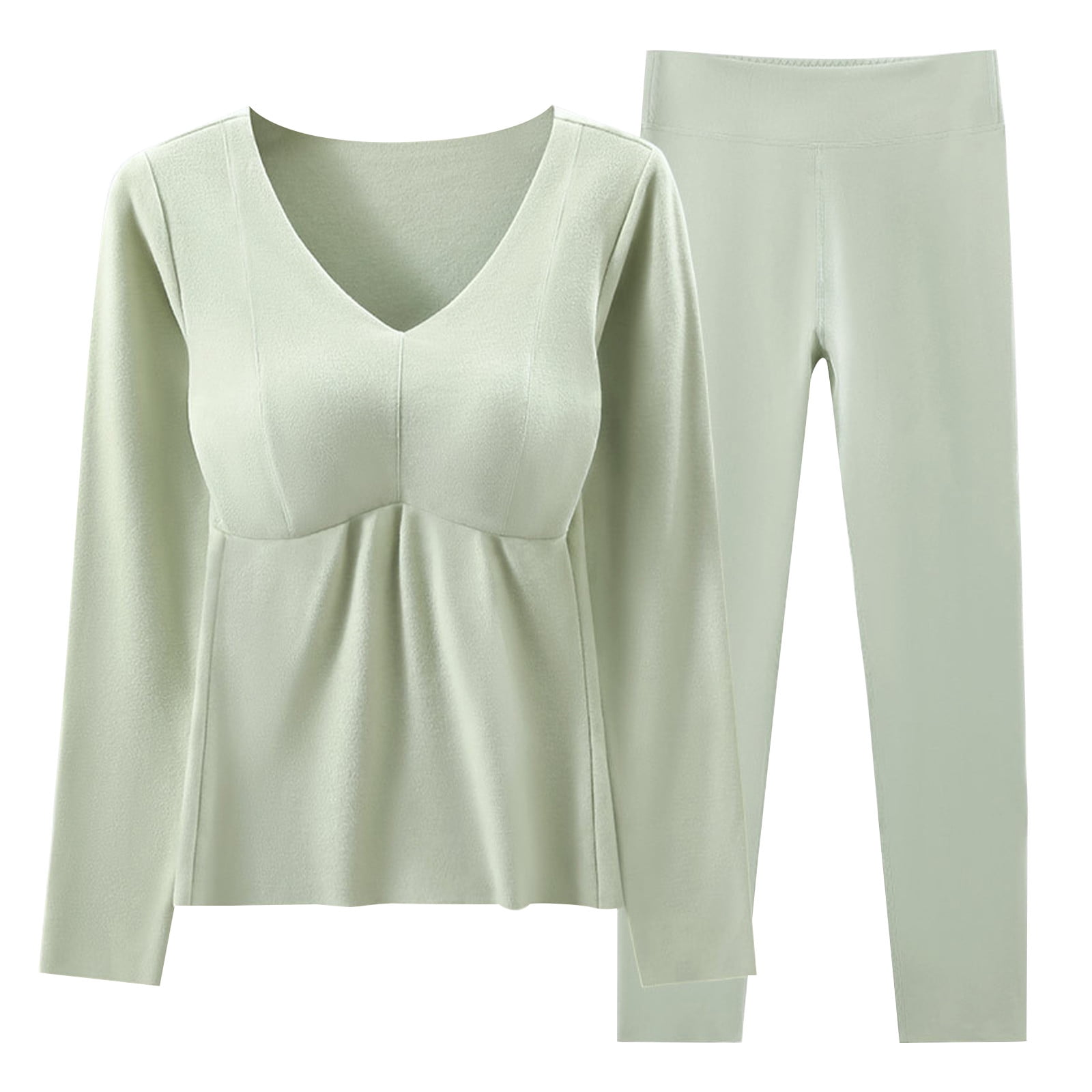 Hwmodou Womens Pajama Outfits Sets Women's Bottom Insulation Underwear ...