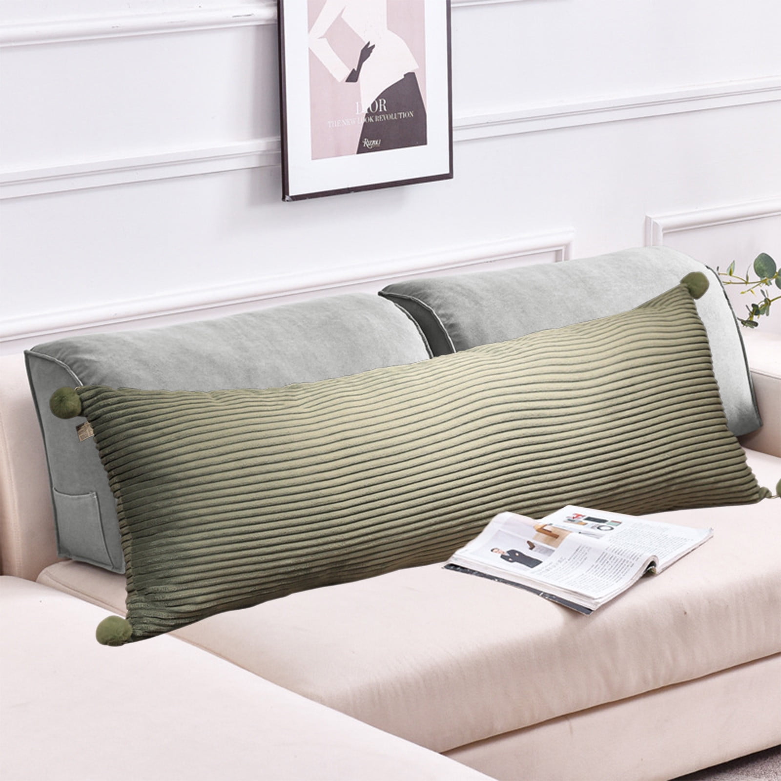 Hwuxmo Cool Body Pillows For Adults Extra Long Pillows For Bed Shredded ...