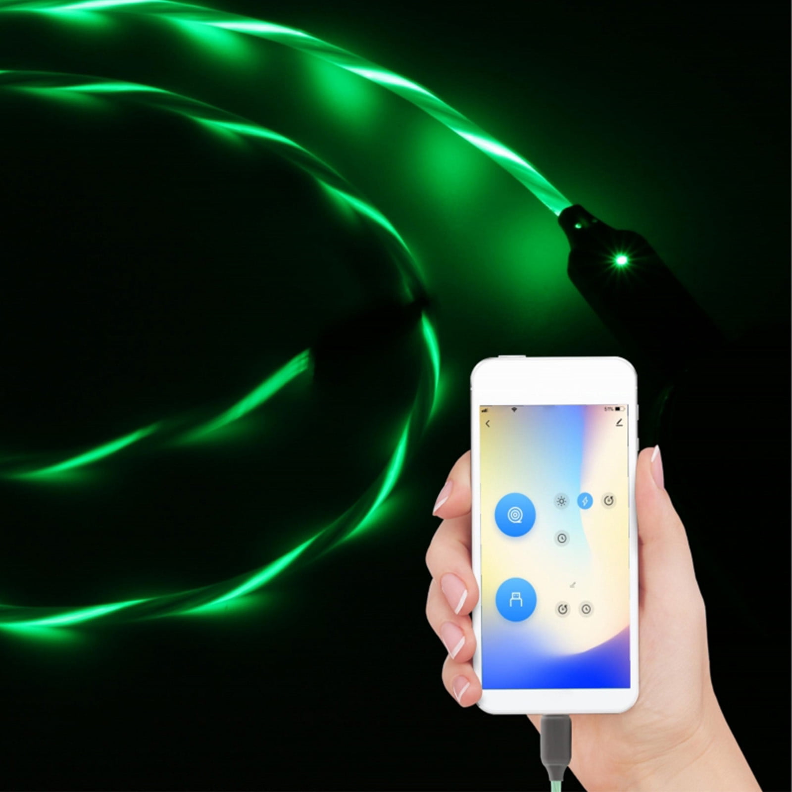 Hwuxmo Graffiti Smart Marquee Lamp Charging Cable, Mobile Phone Control ...