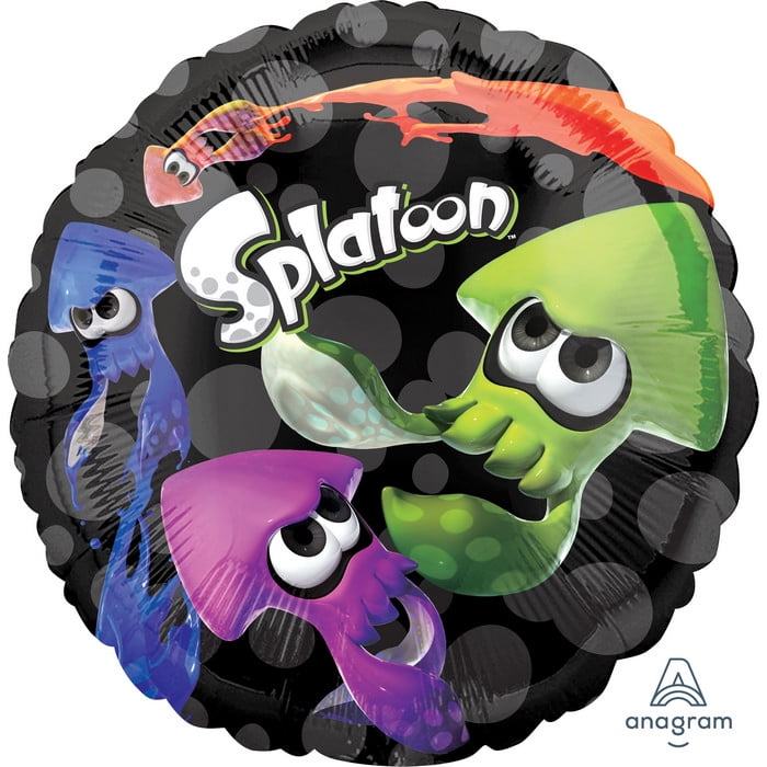 Hx 18" Splatoon - Pkg Foil Balloon - Walmart.com