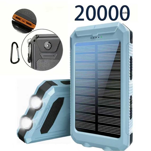 Hxeternal Portable Solar Mobile Phone Charger, Camping External Battery ...