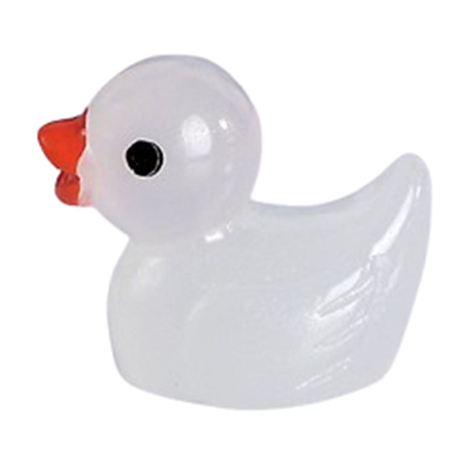 Hxlamzoo 10 Pcs Mini Resin Ducks Luminous Tiny Ducks Miniature Duck ...