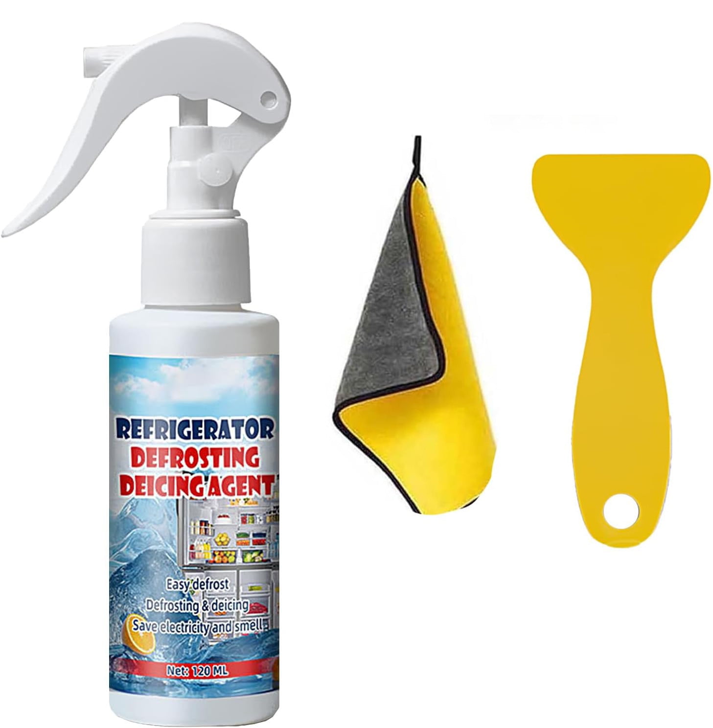 Hxlamzoo 120ml Cooler Cleaner Spray: Food-Safe Quick Ice Remover, Eco ...