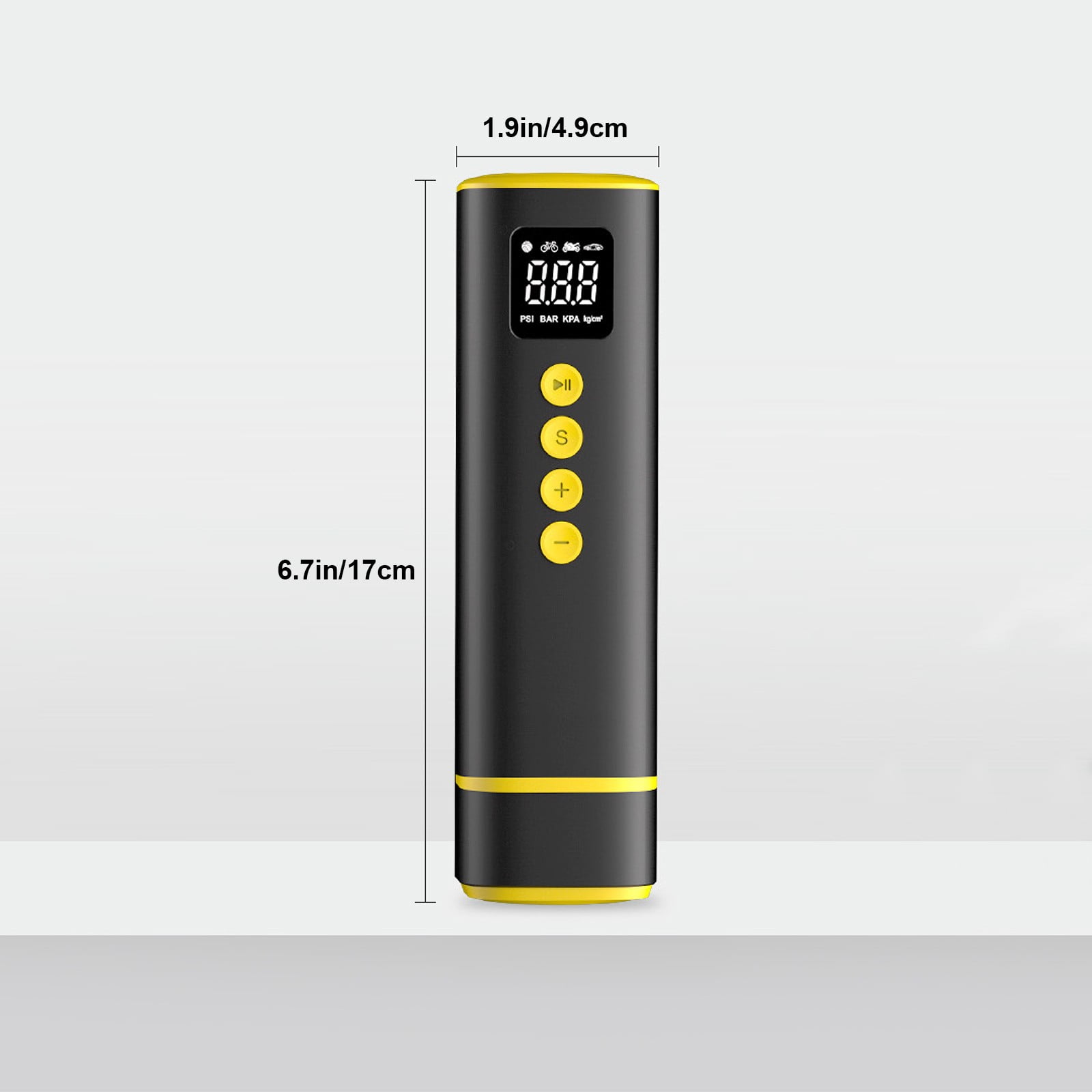 Hxlamzoo 150PSI Portable 12V Car Tire Inflator with Digital Pressure ...