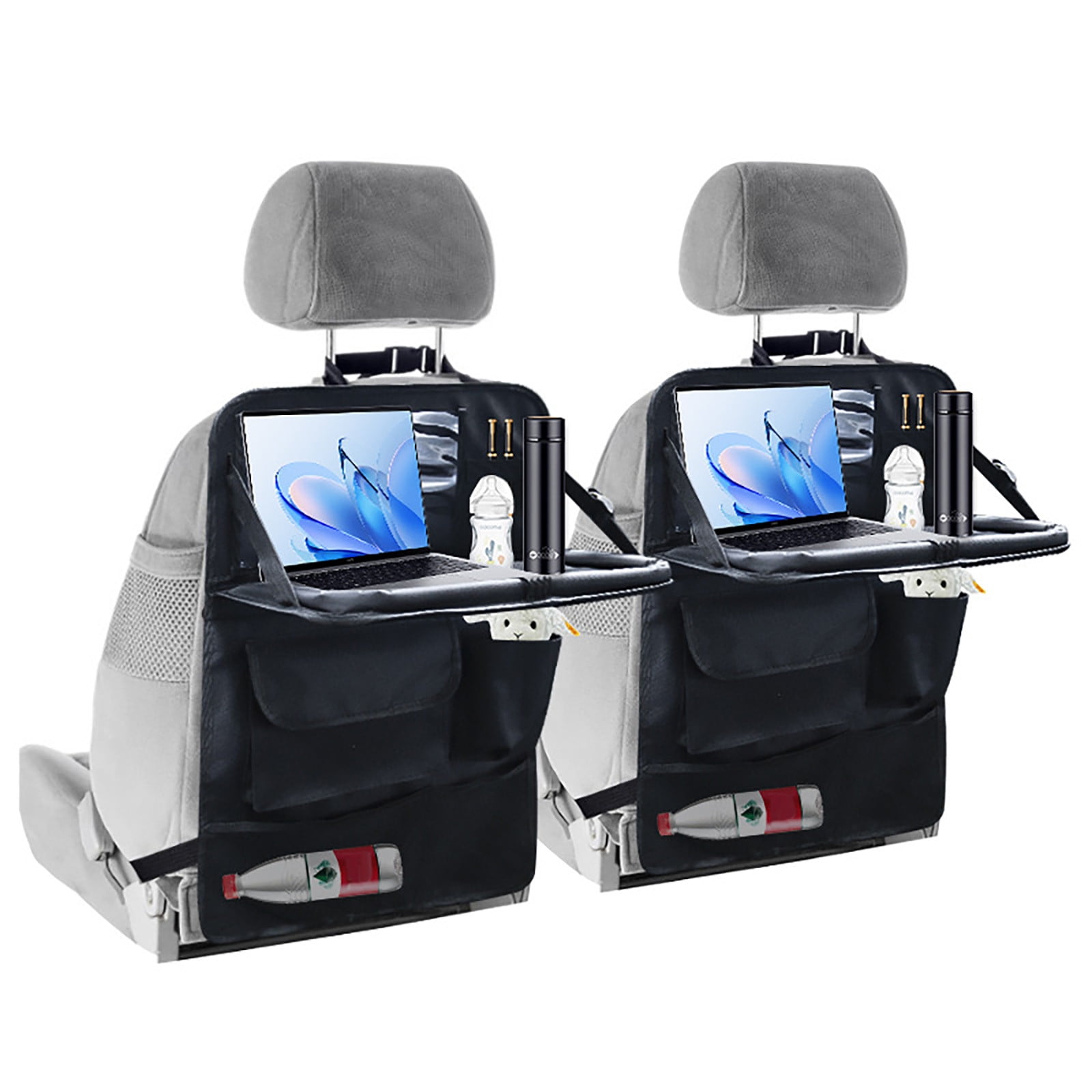 Hxlamzoo 1PC Oxford Cloth Car Backseat Organizer with Foldable Table ...