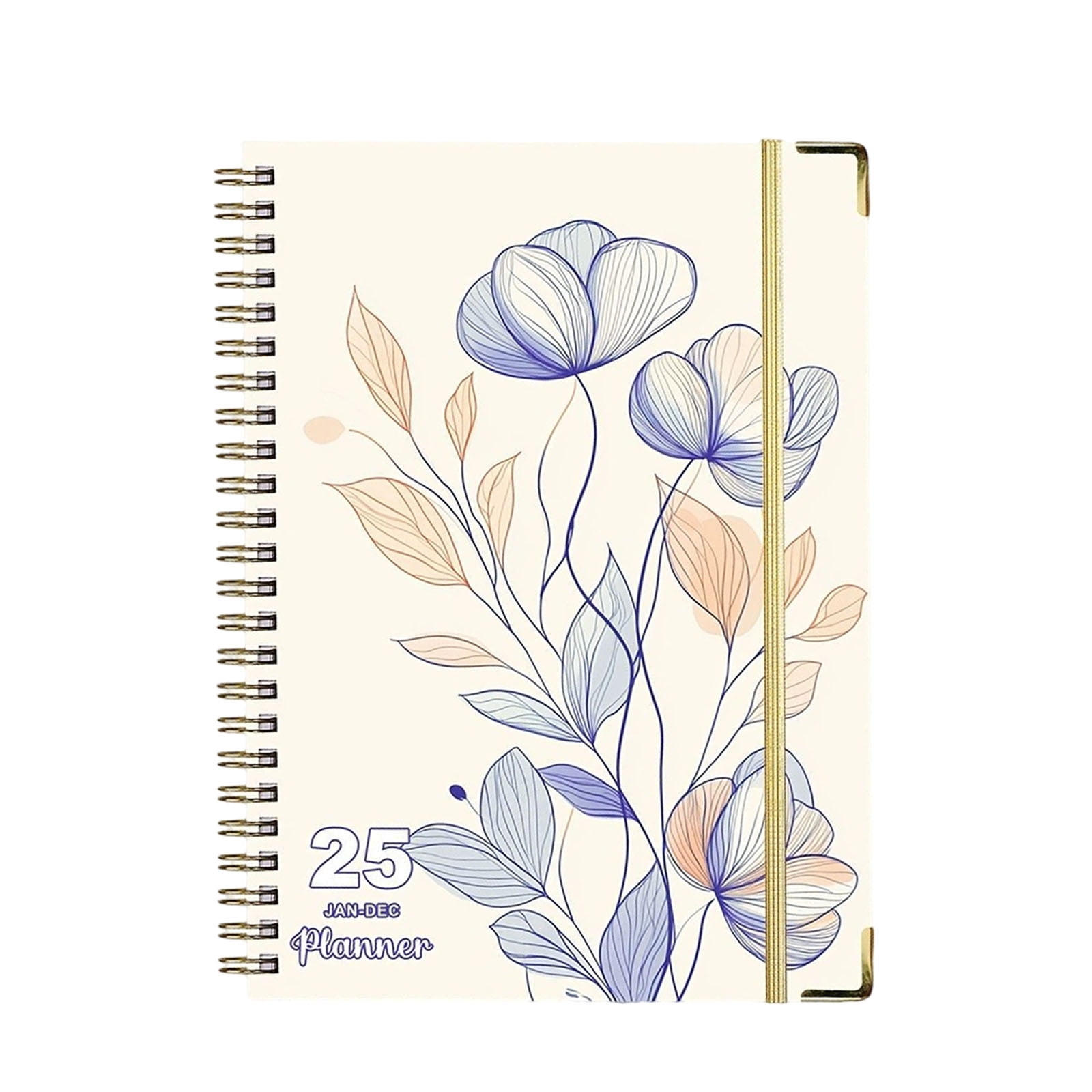 Hxlamzoo 2025-2026 A5 English Planner with Dividers & Coil Binding - Monthly Schedule Organizer ...