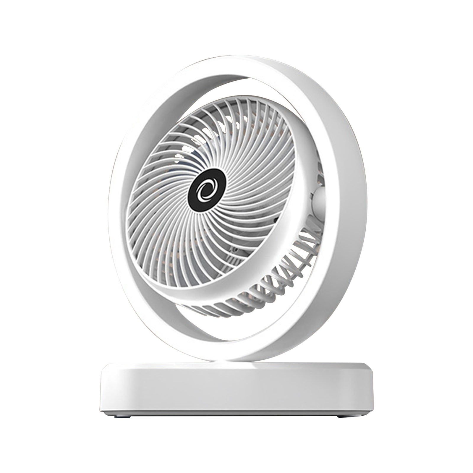 Hxlamzoo 2025 New Desktop Oscillating Fan with LED Light & 3-Speed ...