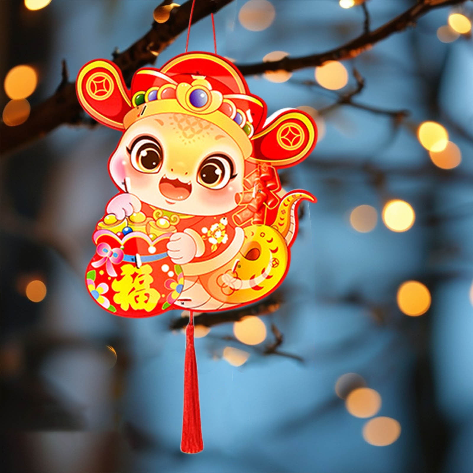 Hxlamzoo 2025 Snake Year Glowing Handheld Lantern, Spring Festival ...