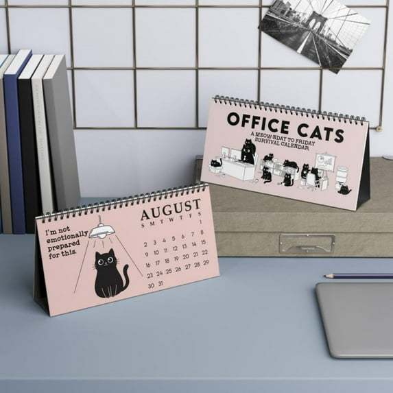 Hxlamzoo 2026 Cat Lovers Desk Calendar with 12 Months of Adorable ...
