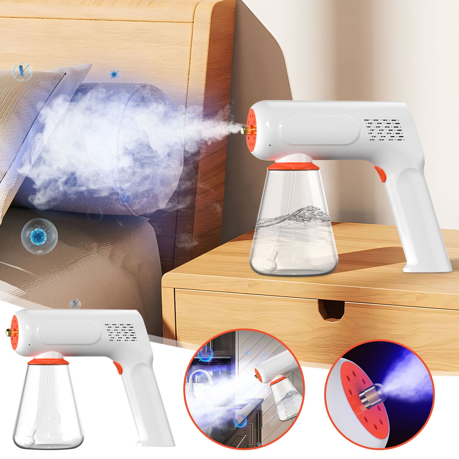 Hxlamzoo 420ML Electric Sprayer, Handheld Atomizing Nano Sprayer, Nano ...