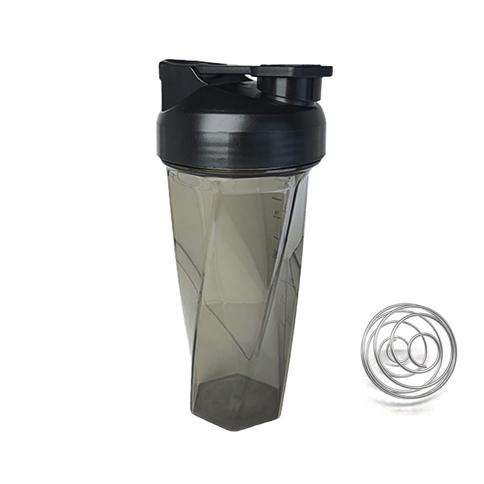 Hxlamzoo 600ml Fitness Shaker Cup with Mixing Ball, One-Hand Flip Top ...