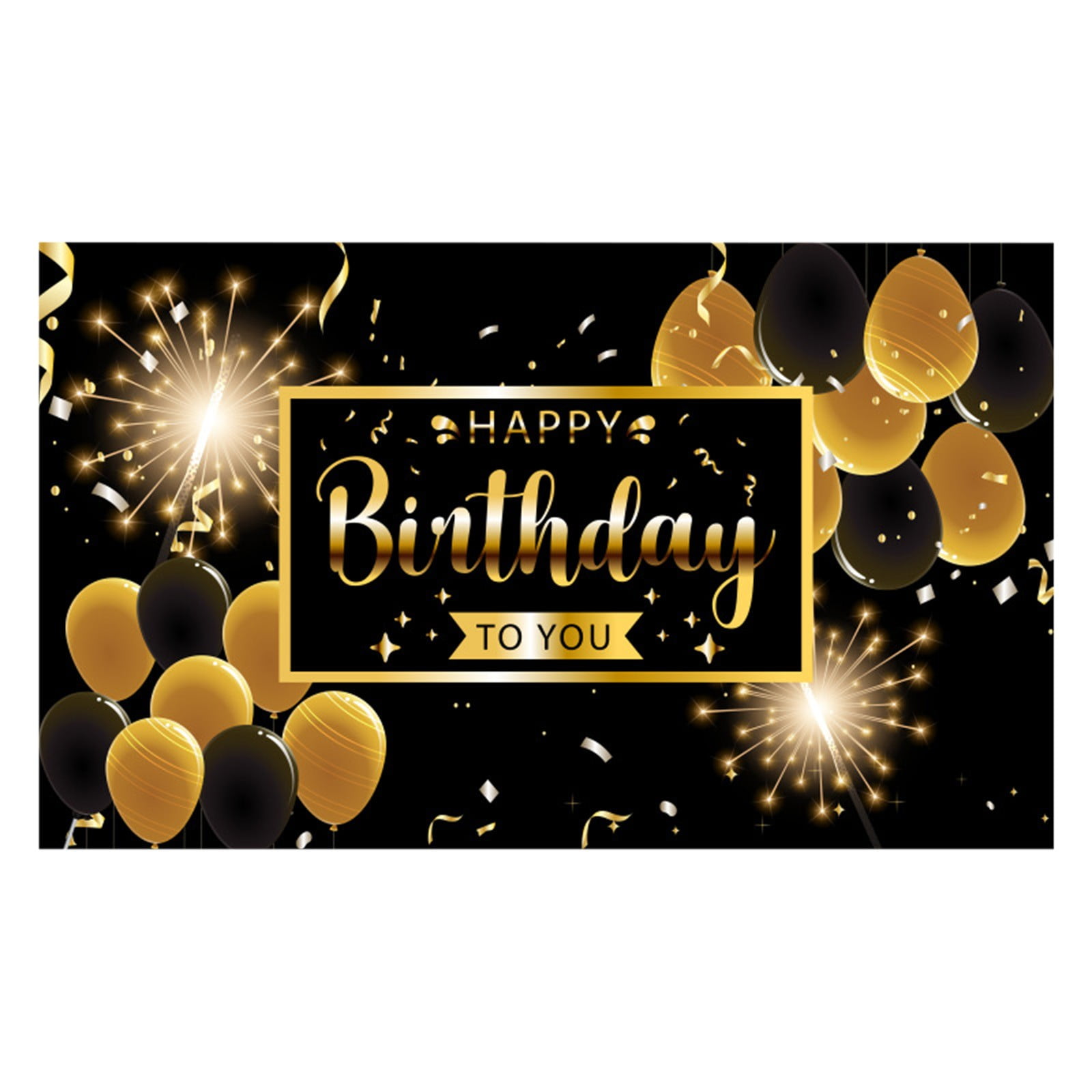 Hxlamzoo 90x150cm Birthday Background Cloth - Colorful Party Decoration ...