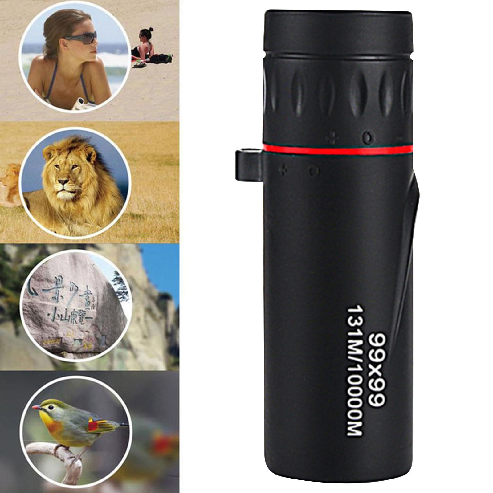 Hxlamzoo 99x99 Monocular, Waterproof Portable Optical Zoom Telescope ...