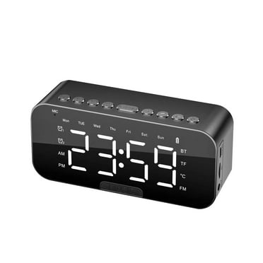 Dvkptbk Digital Clock With Bluetooth Speaker Alarm Clock With Dual ...