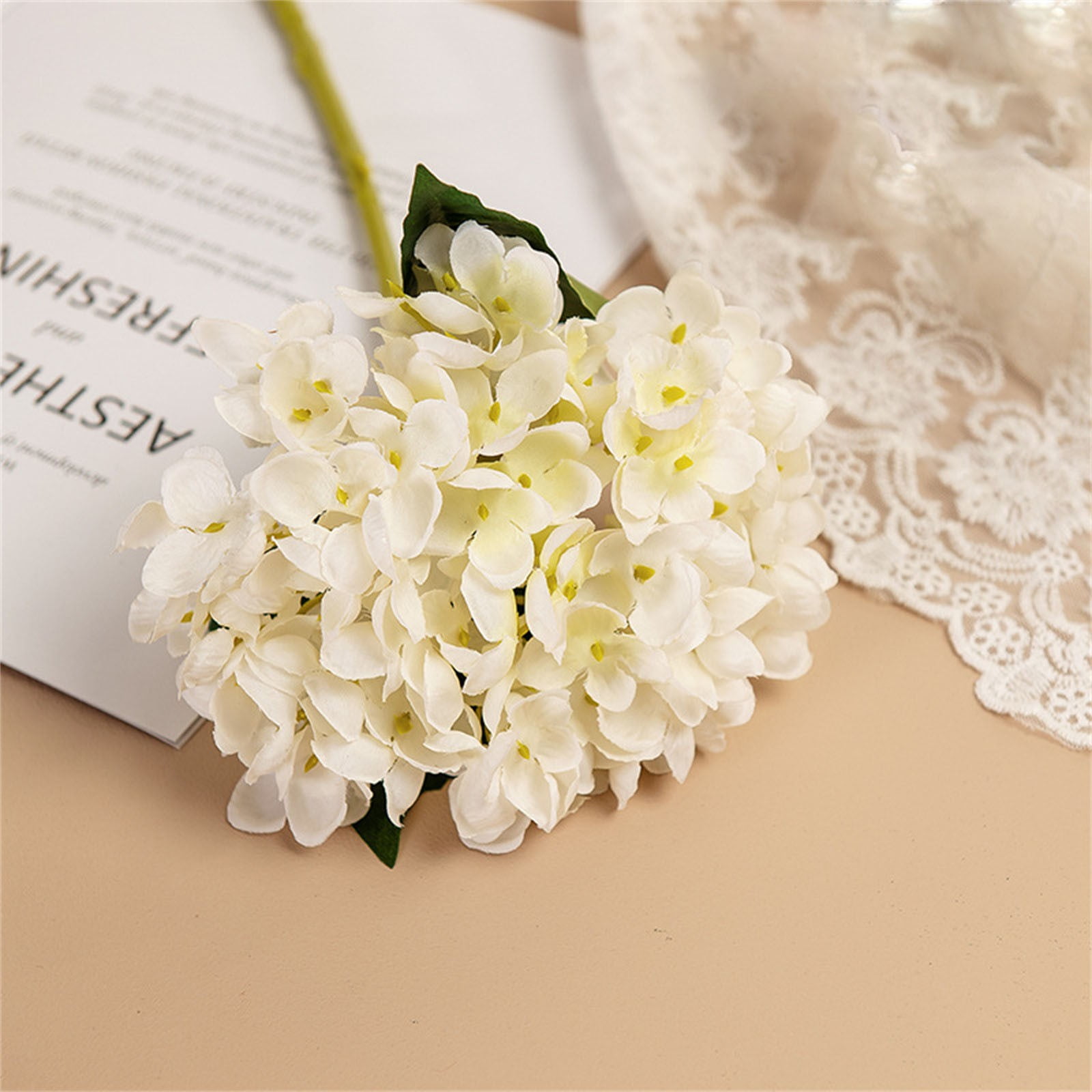 Hxlamzoo Artificial Hydrangea Flower 鈥?Realistic Home Decor & Wedding ...