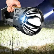 Ambler LED Flashlight, 10000 Lumens Rechargeable, Waterproof, 5 Modes ...