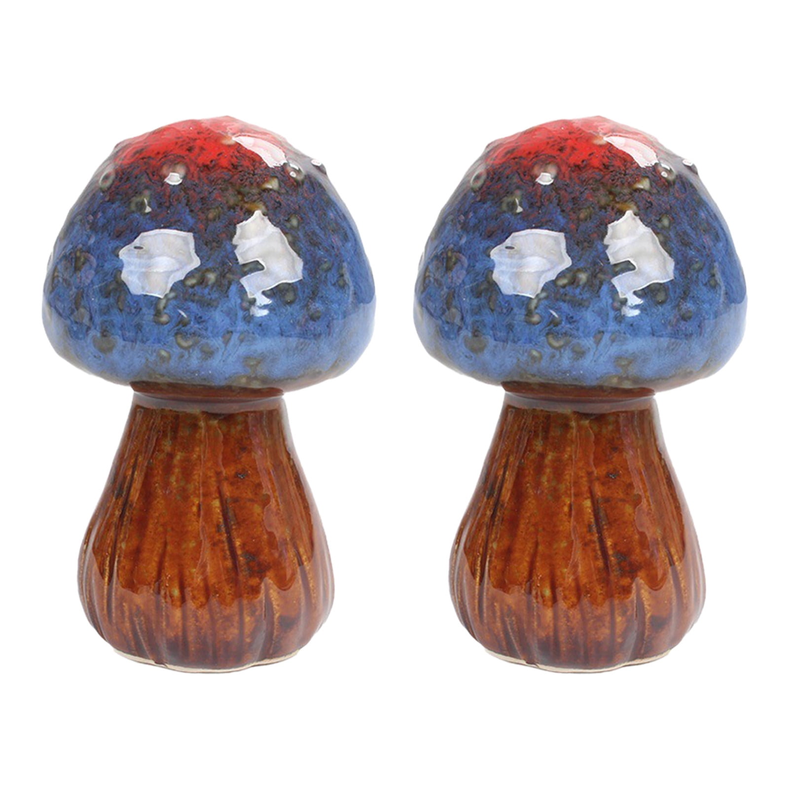 Hxlamzoo Ceramic Mushrooms Figurine Garden Decor, Lawn Mushrooms Decor ...